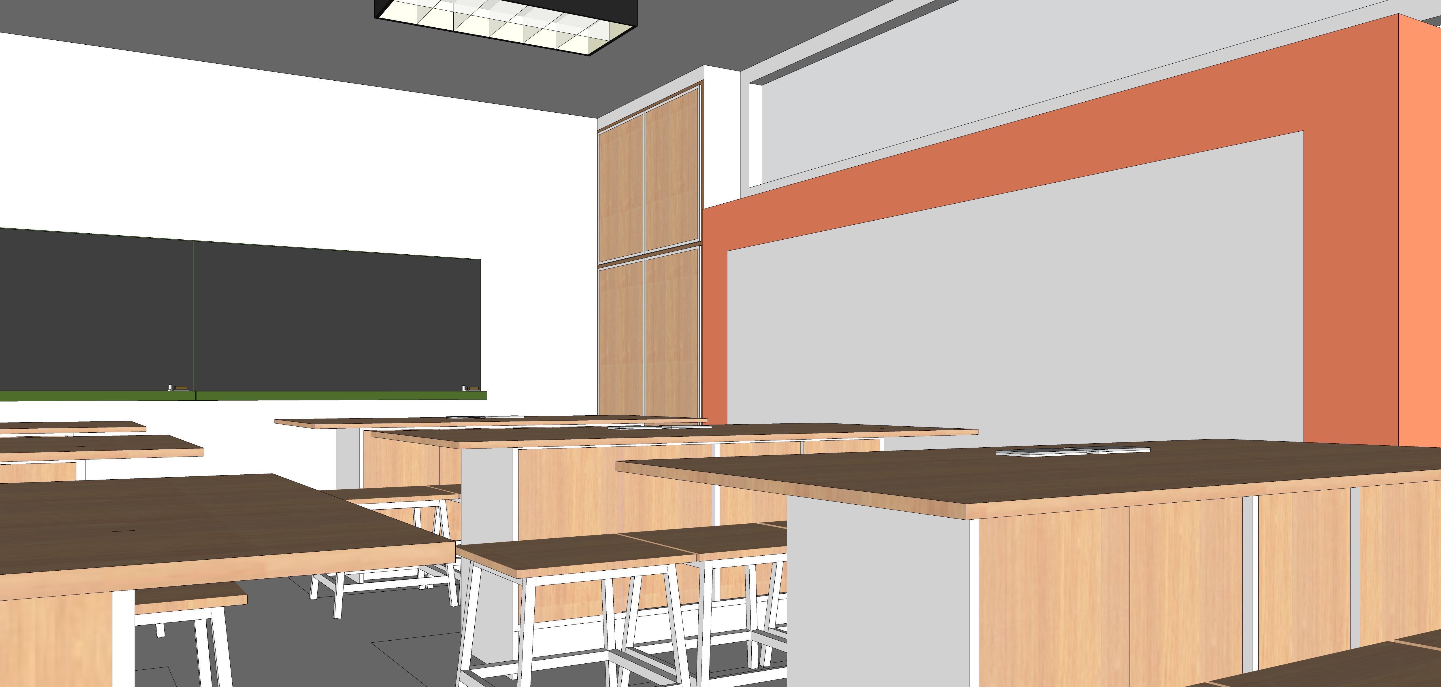 3D model Modern Lecture Classroom 3D Interioir Model VR / AR / low-poly ...