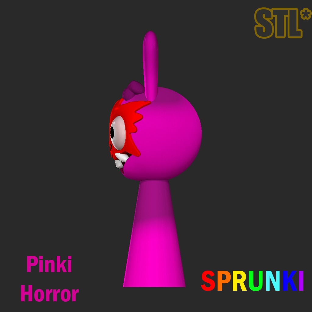 3D Sprunki Incredibox Pinki Horror Sprunki STL 3D 3D model 3D printable ...
