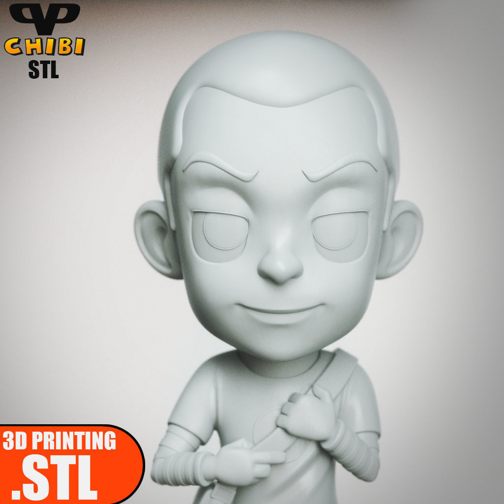 Sheldon Cooper Chibi STL for 3D Printing ChibiSTL 3DXM 3D model 3D ...