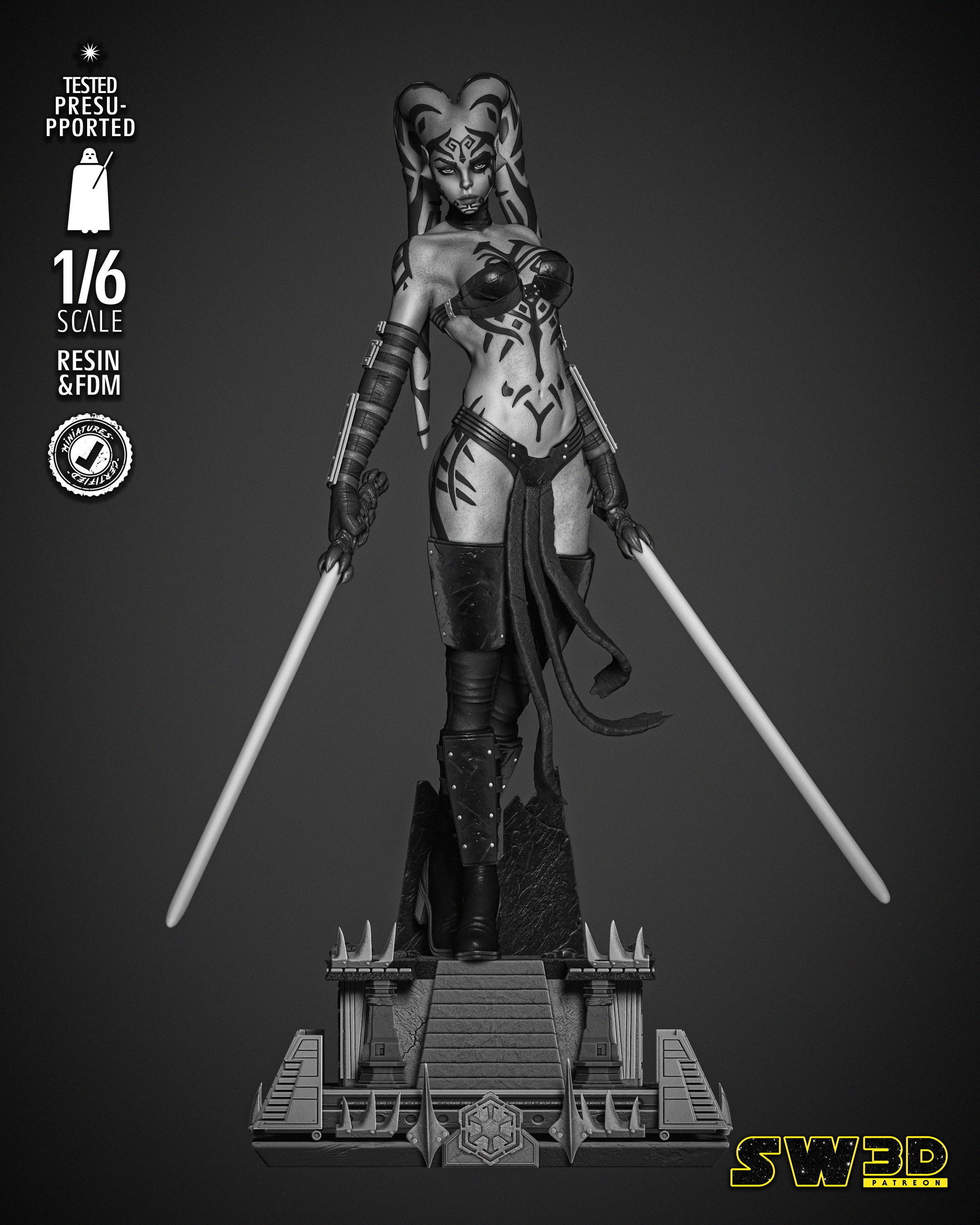 STAR WARS Darth Talon Sculpture 3D model 3D printable | CGTrader