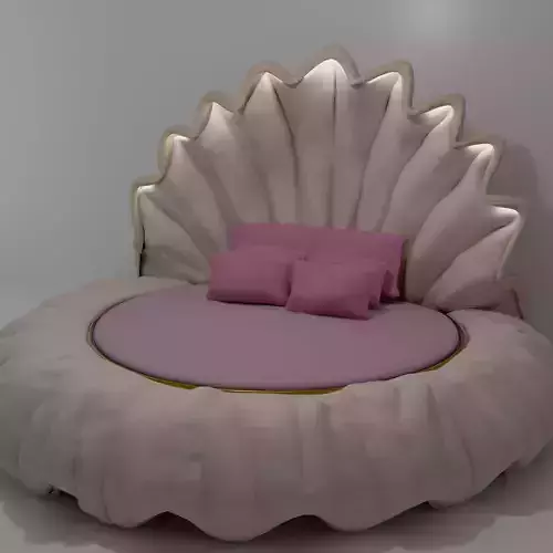 Shell Bed Higher Poly Sculpted free 3D model | CGTrader