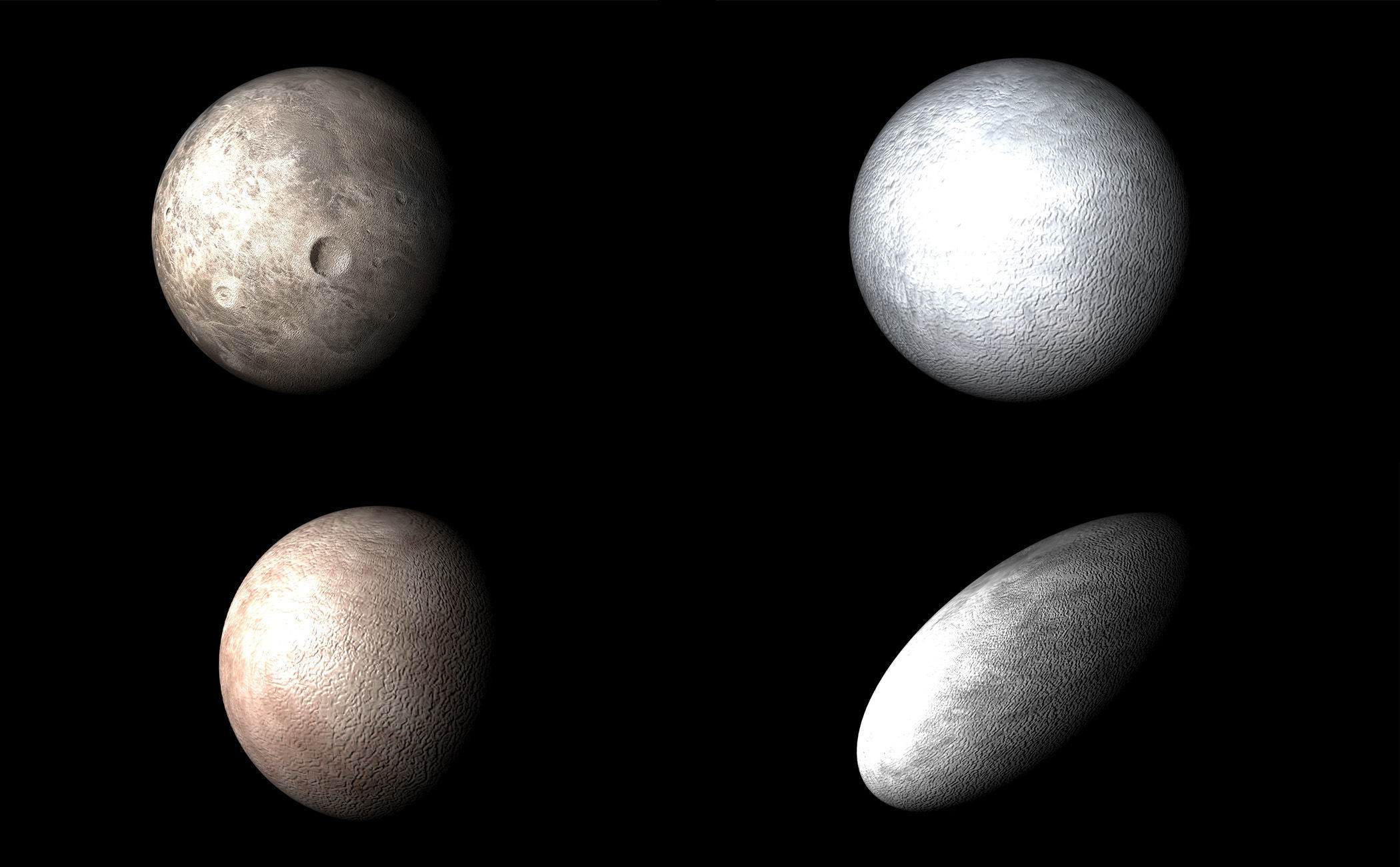 Dwarf Planets Collection 3D model | CGTrader