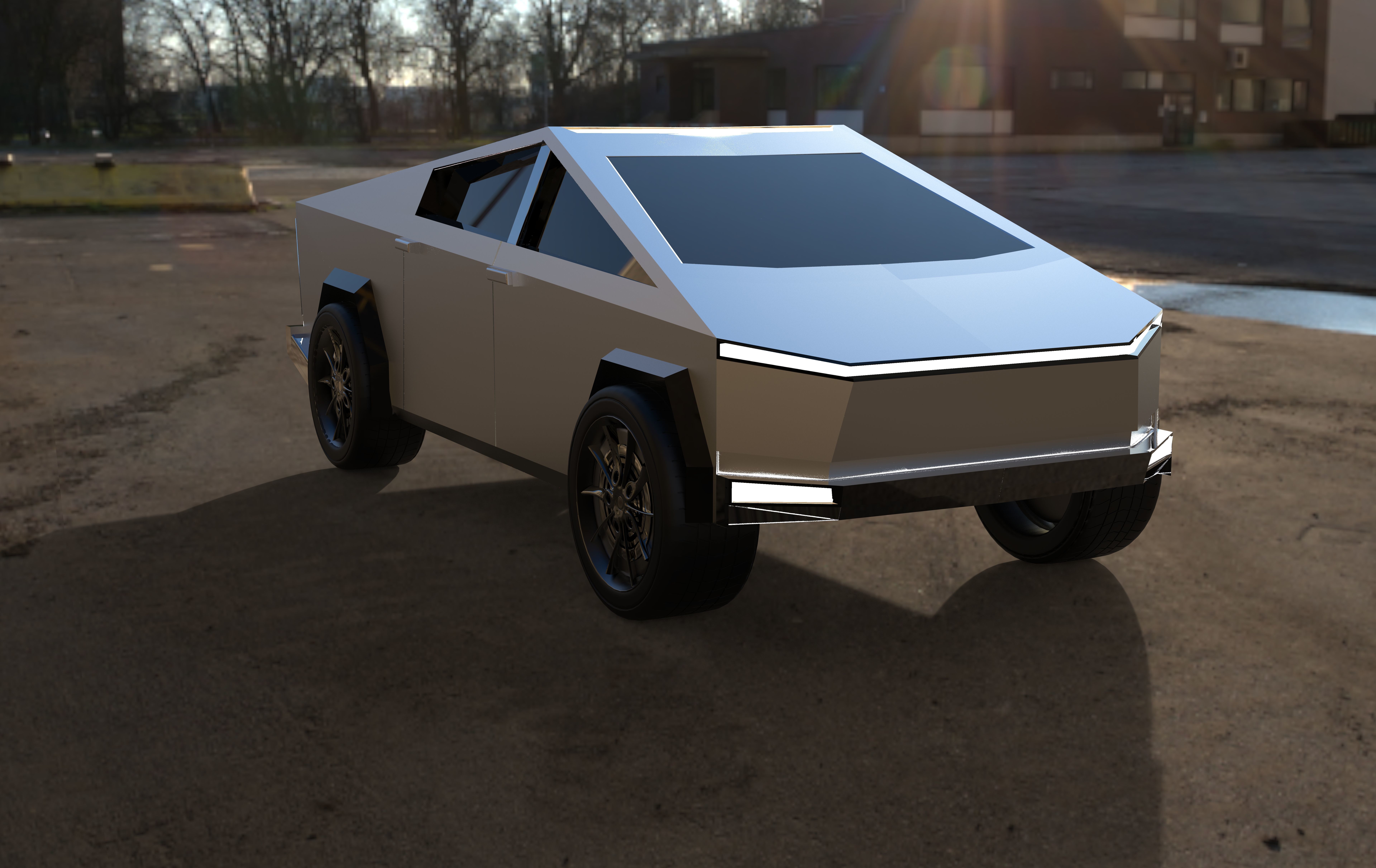 Tesla Cybertruck 3D Model free 3D model | CGTrader