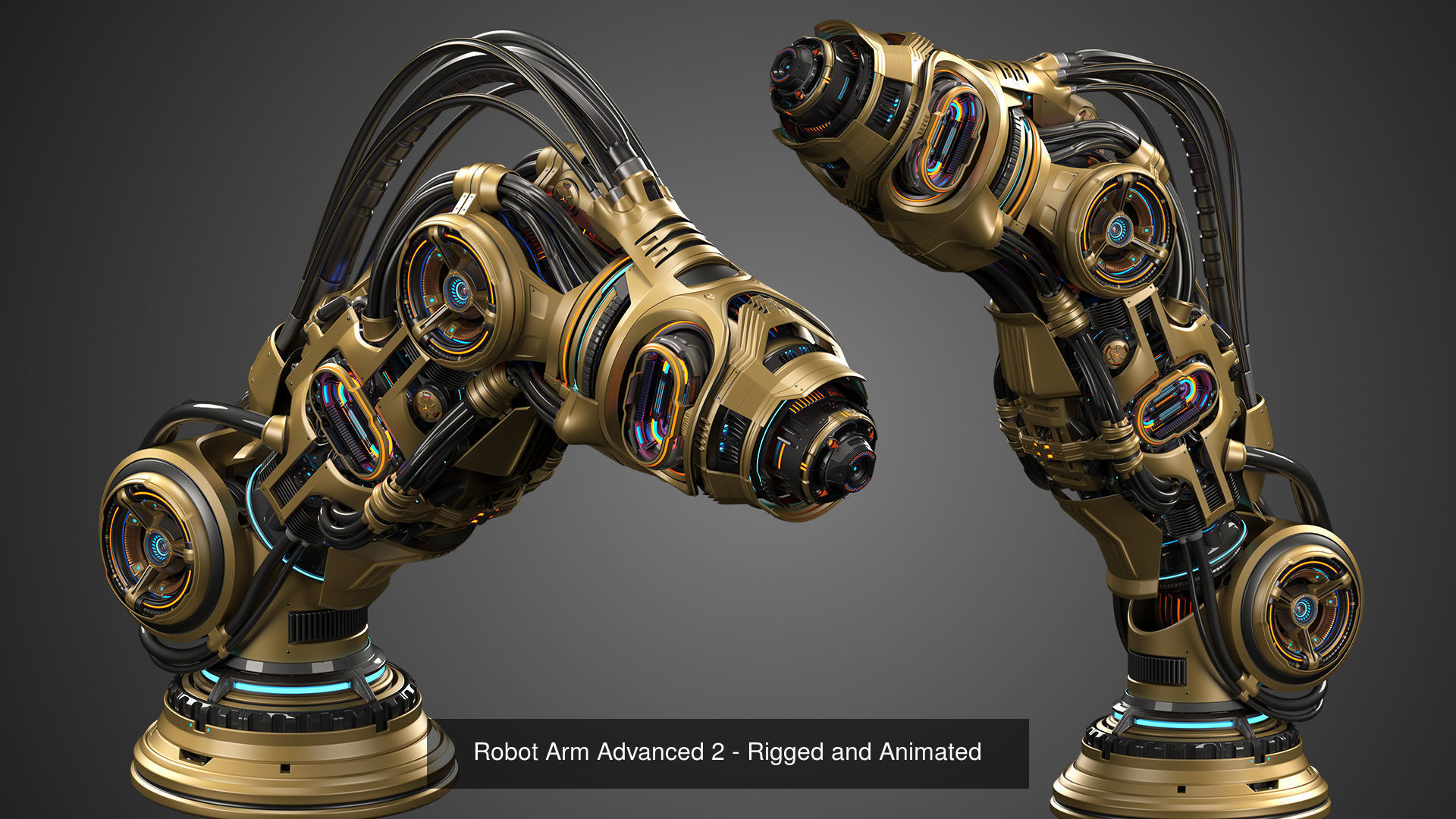 Sci Fi Advanced Robotic Arms Collection | CGTrader