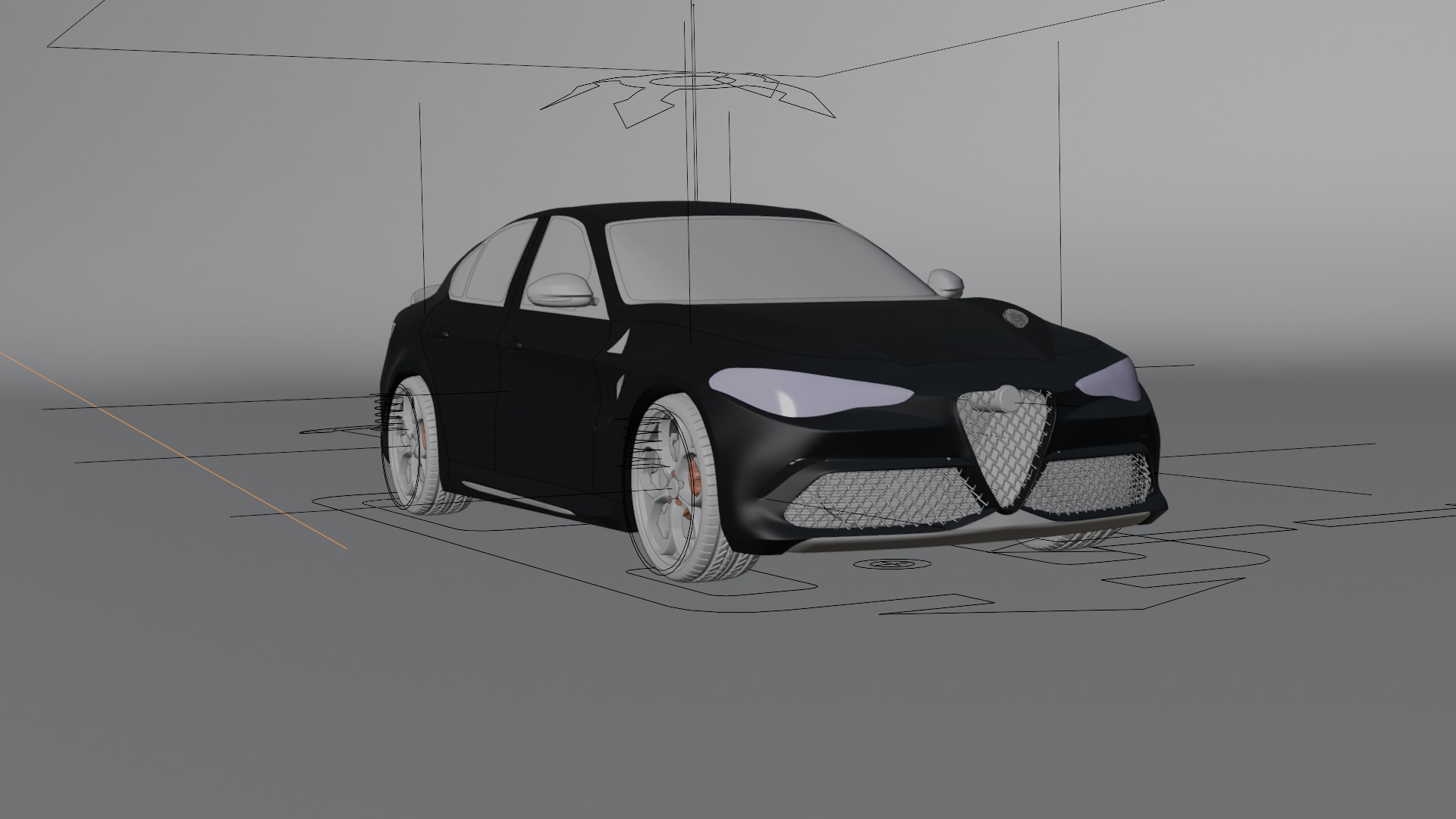 BLENDER Alfa Romeo Giulia Quadrifoglio RIGGED free 3D model rigged ...