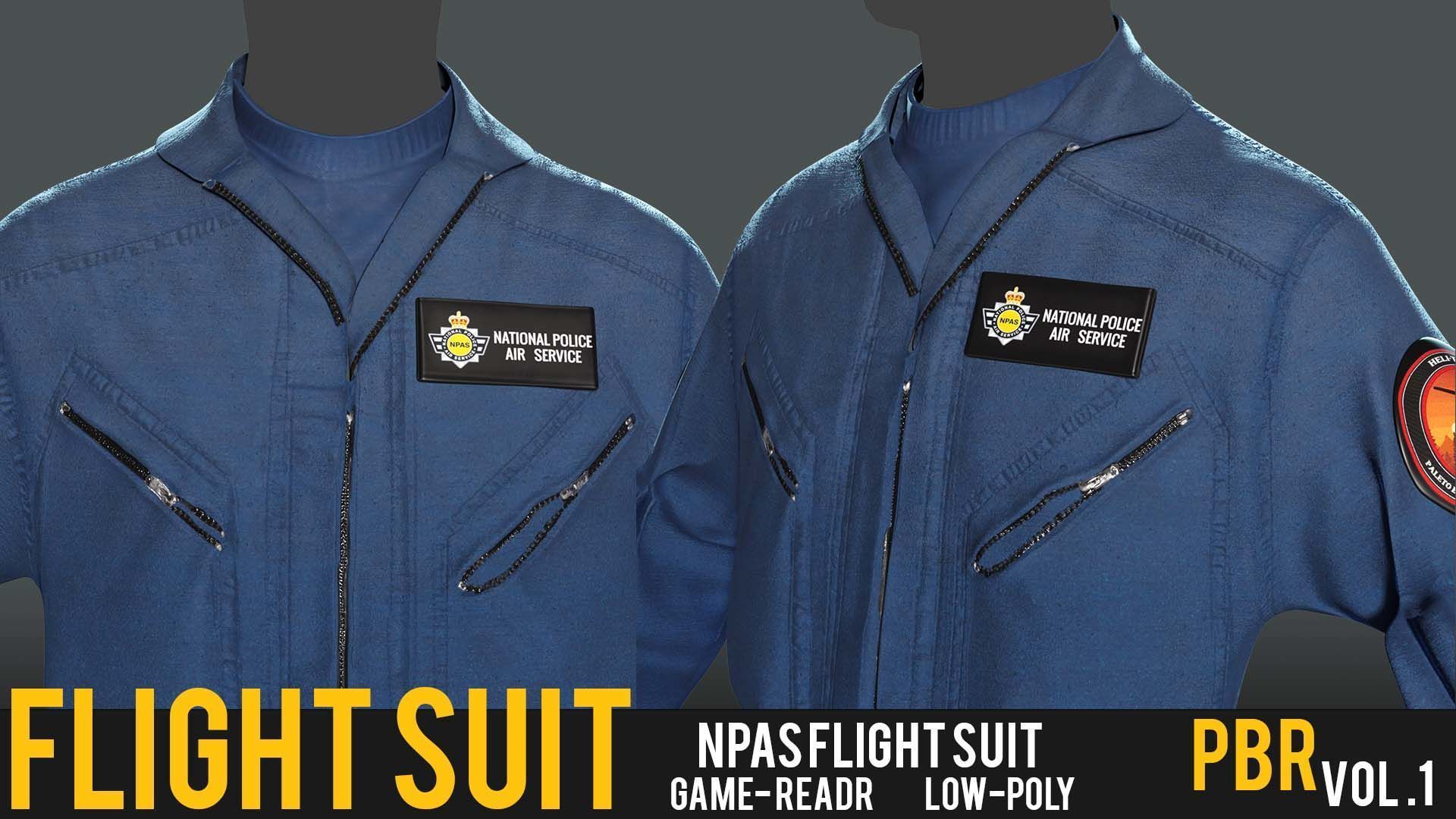 3D model NPAS Style Flight Suit - Police Aviation 3D Model for EUP VR ...