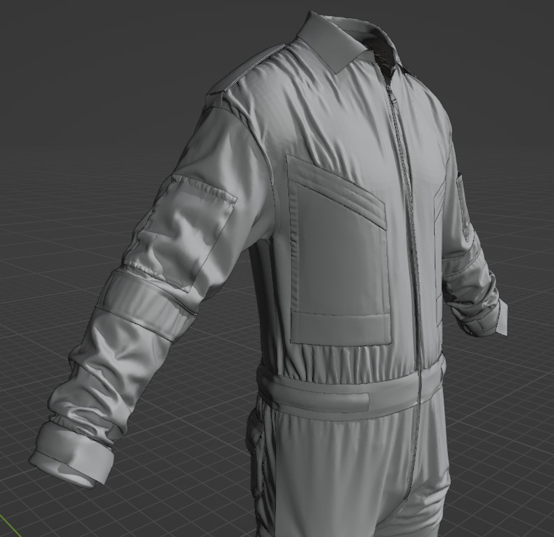 3D model NPAS Style Flight Suit - Police Aviation 3D Model for EUP VR ...