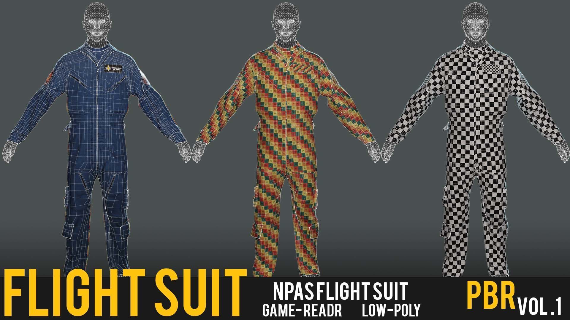 3D model NPAS Style Flight Suit - Police Aviation 3D Model for EUP VR ...