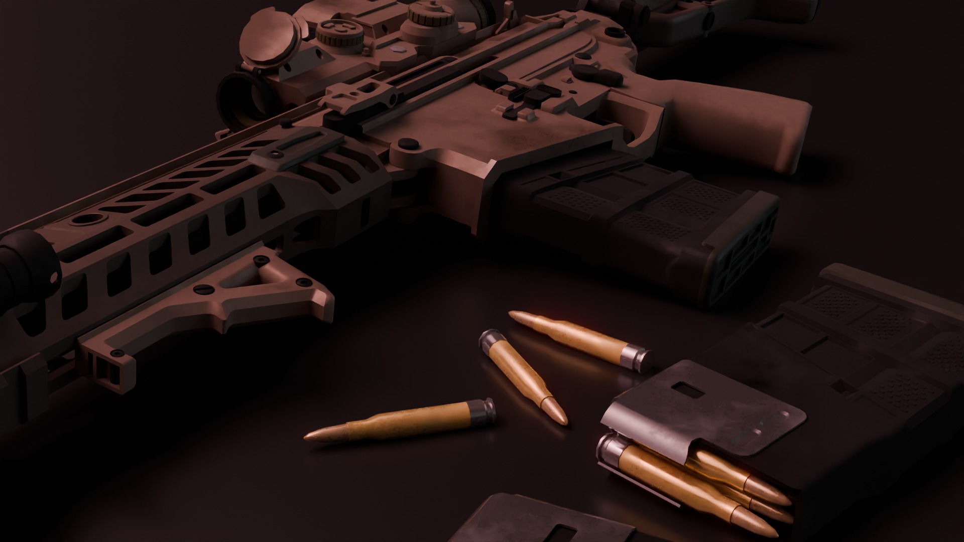 3D model XM7 SIG MCX Spear VR / AR / low-poly | CGTrader