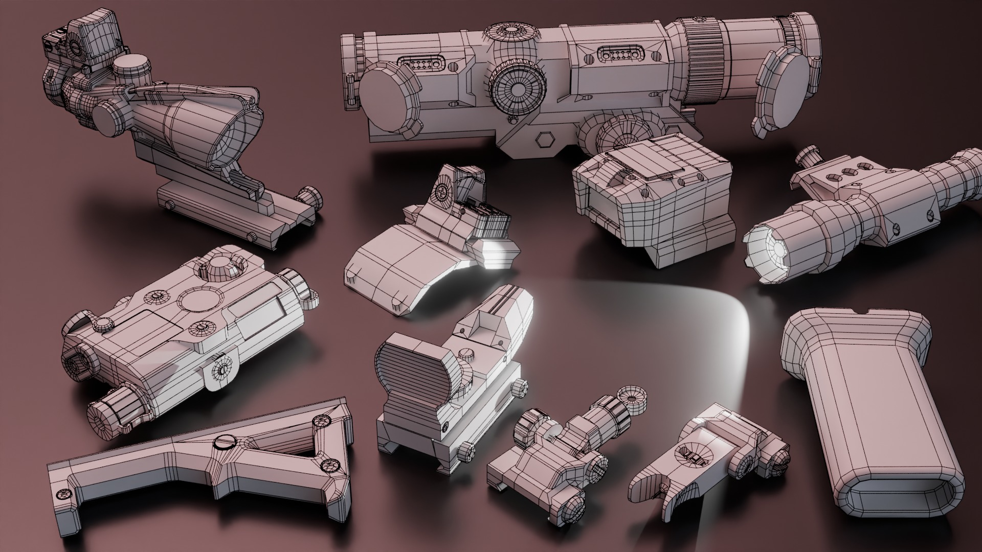 3D model XM7 SIG MCX Spear VR / AR / low-poly | CGTrader