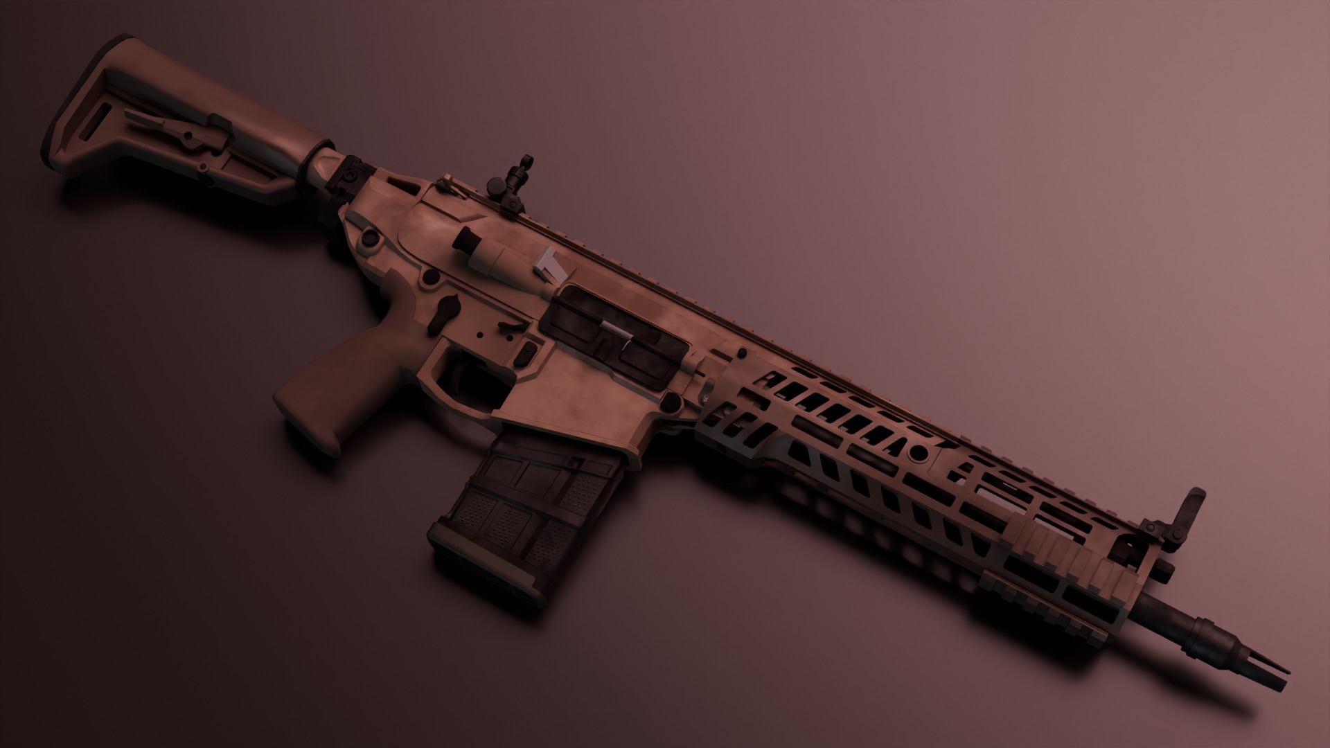 3D model XM7 SIG MCX Spear VR / AR / low-poly | CGTrader