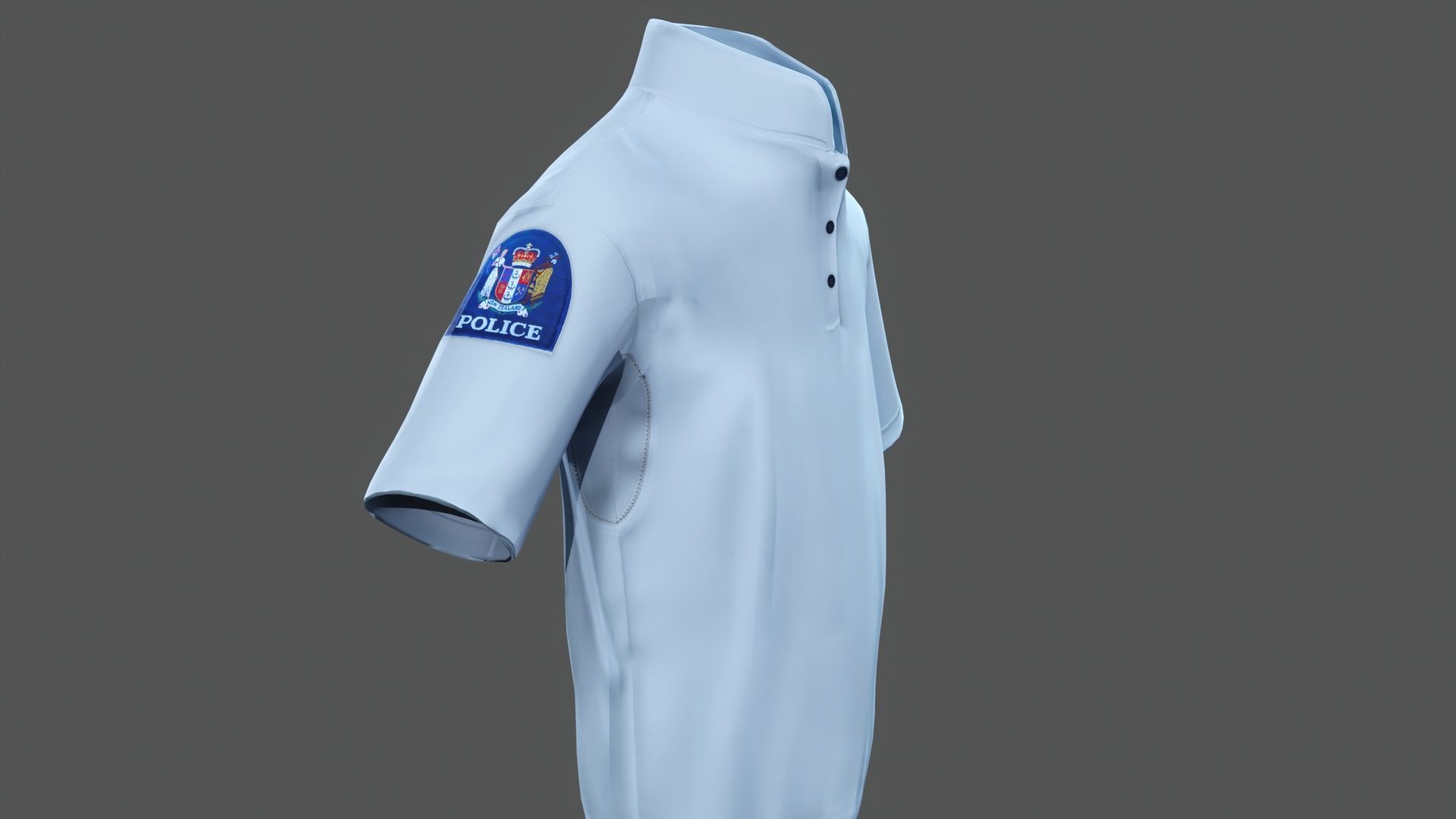 3D model NZ Police Uniform Stab Vest Hi-Vis Vest Microphone GTA fivem ...