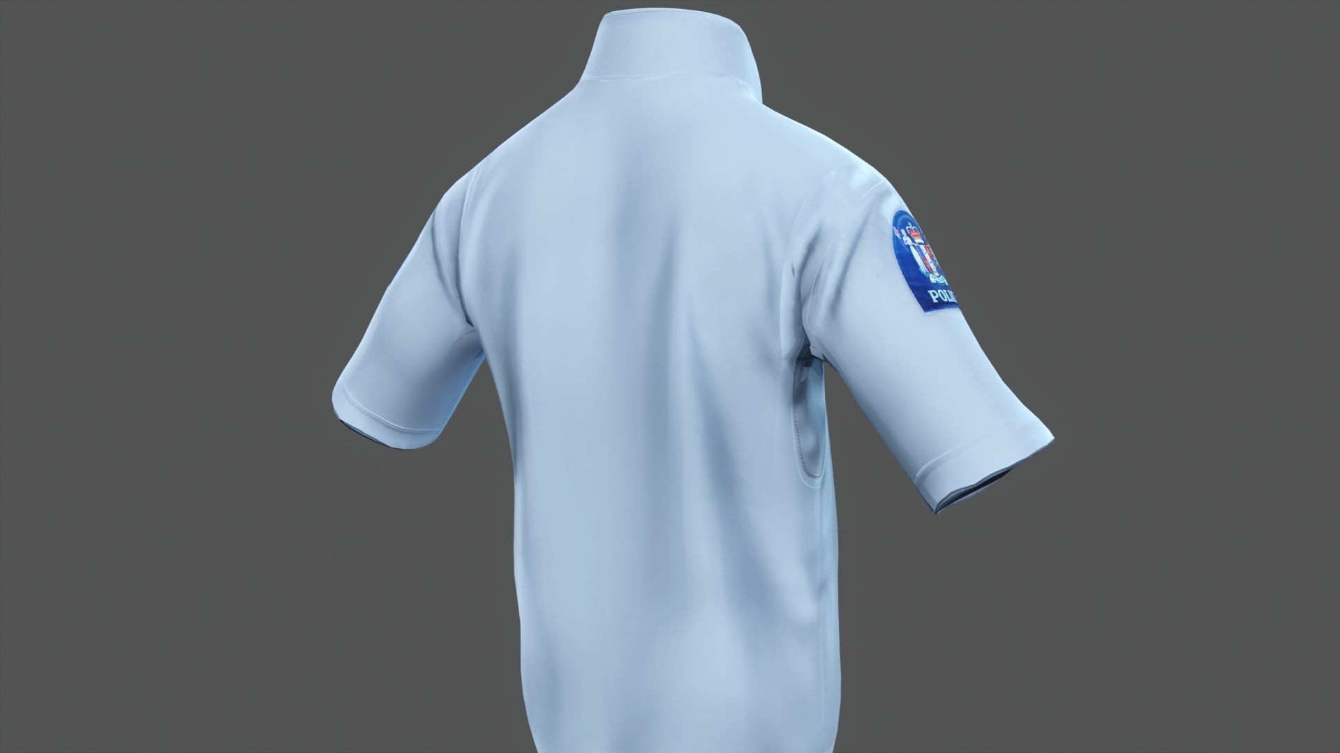 3D model NZ Police Uniform Stab Vest Hi-Vis Vest Microphone GTA fivem ...