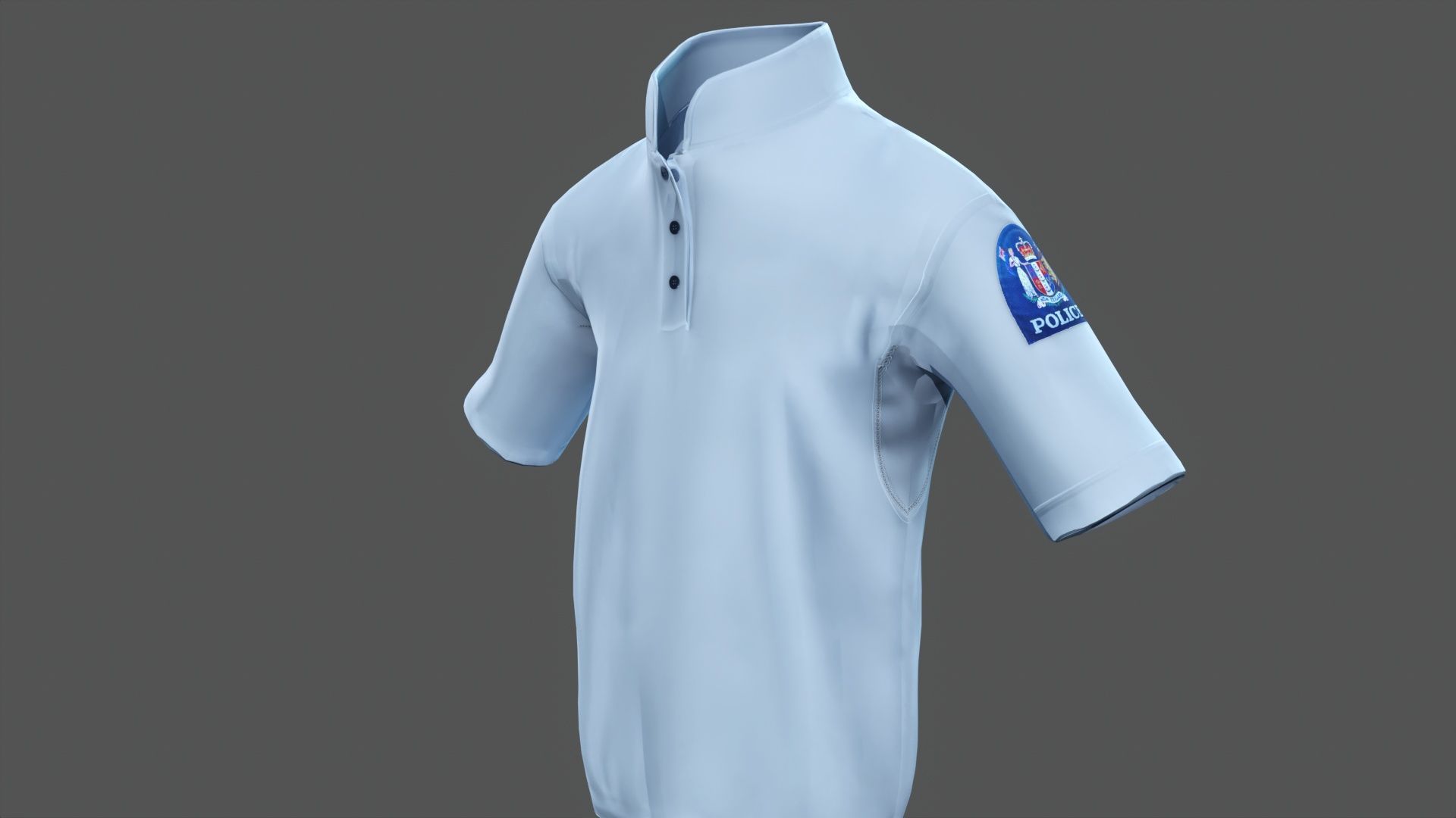 3D model NZ Police Uniform Stab Vest Hi-Vis Vest Microphone GTA fivem ...