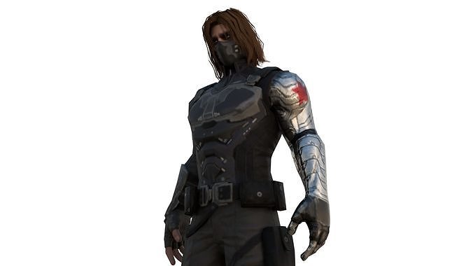 3D model Winter Soldier 3D Model Rigged PBR Textured Game-Ready VR / AR ...