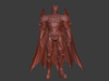 3D model Hellbat Armor 3D Model Rigged Game-Ready Character VR / AR ...