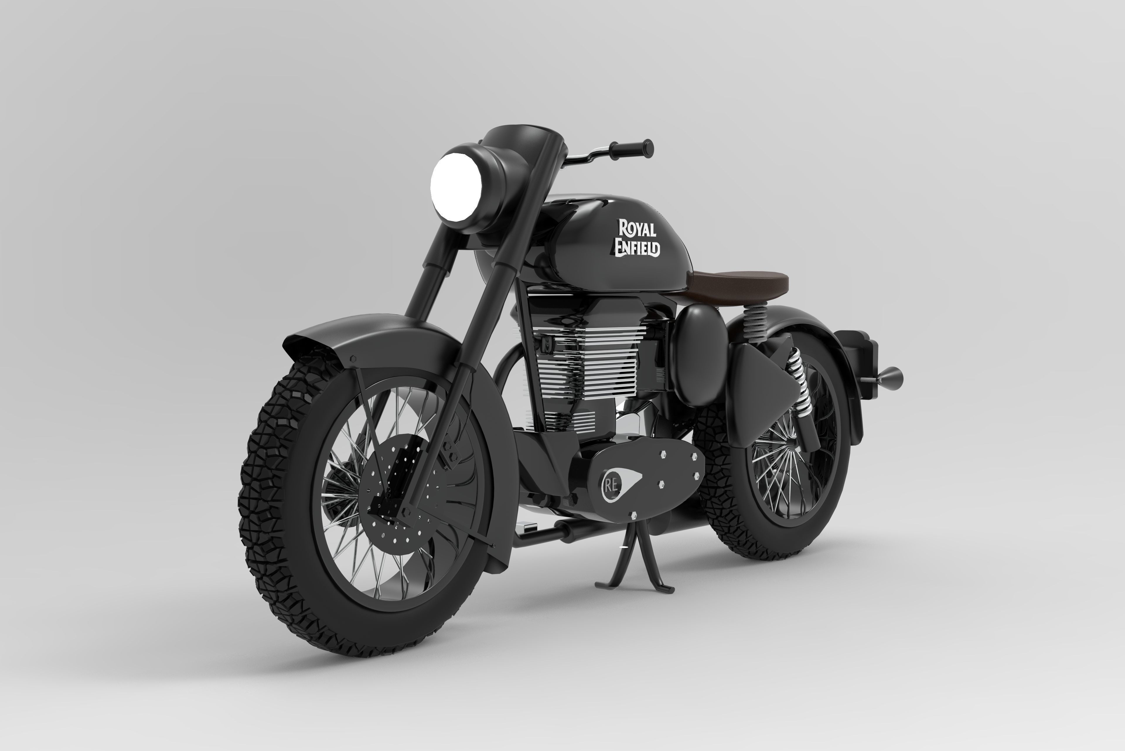Royal Enfield Bullet 500 Heavy Bike 3D Model 3D model | CGTrader