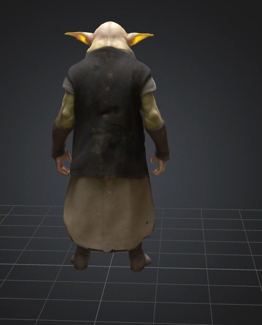 3D model Fearless Goblin Hero The Golden Warrior VR / AR / low-poly ...