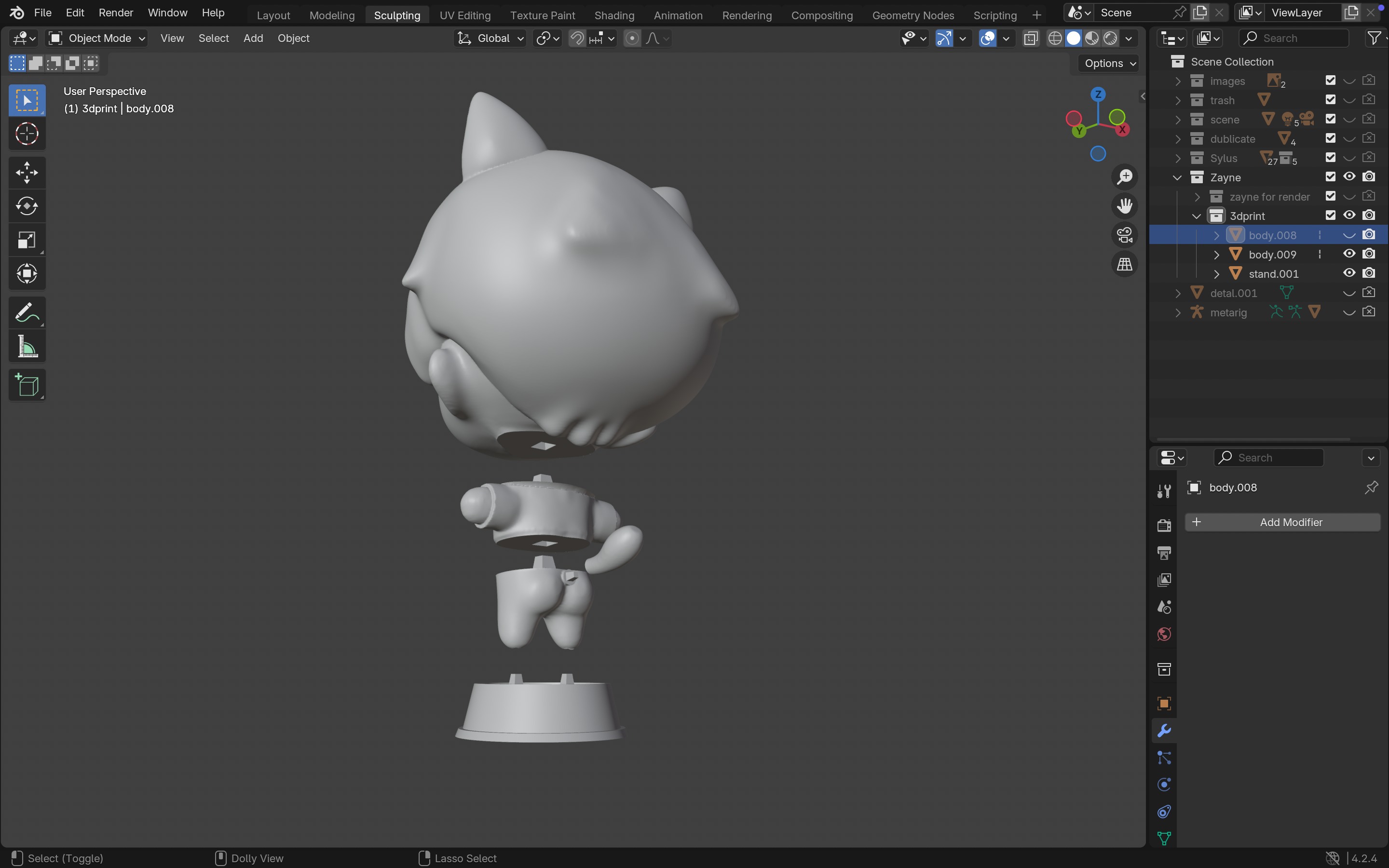 Zayne Cat Love and Deepspace 3d print model printable 3D model 3D ...