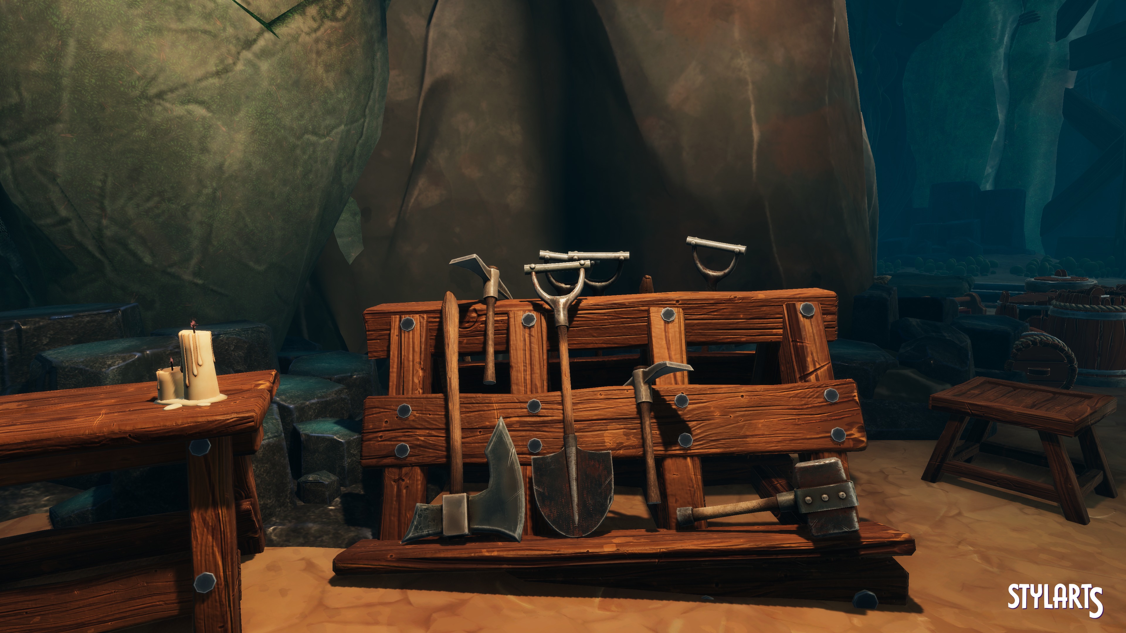 3D model Stylized Lost Cave VR / AR / low-poly | CGTrader