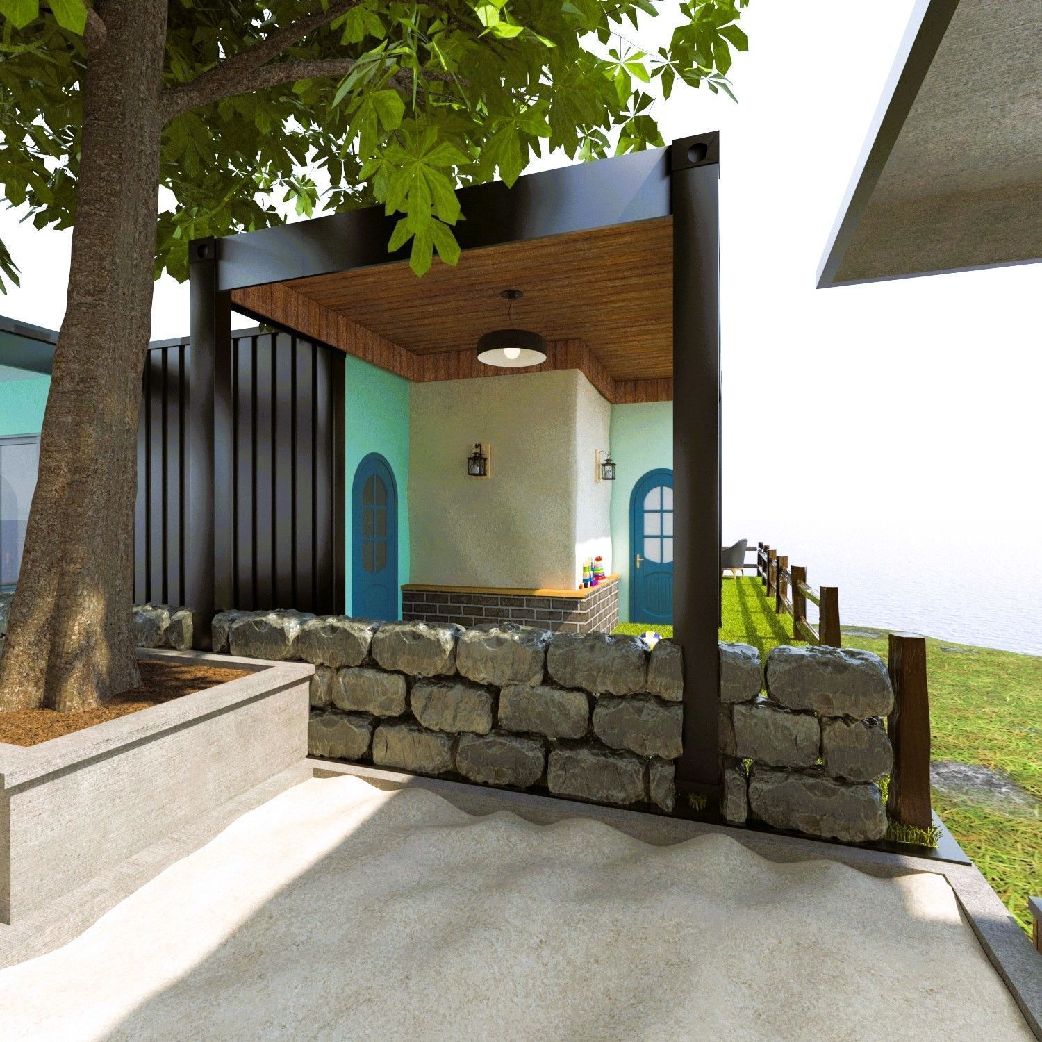 HOME DESIGN SHIPPING CONTAINER INTERIOR AND EXTERIOR free 3D model ...