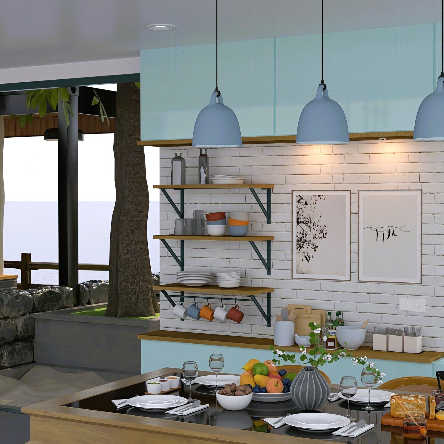 HOME DESIGN SHIPPING CONTAINER INTERIOR AND EXTERIOR free 3D model ...