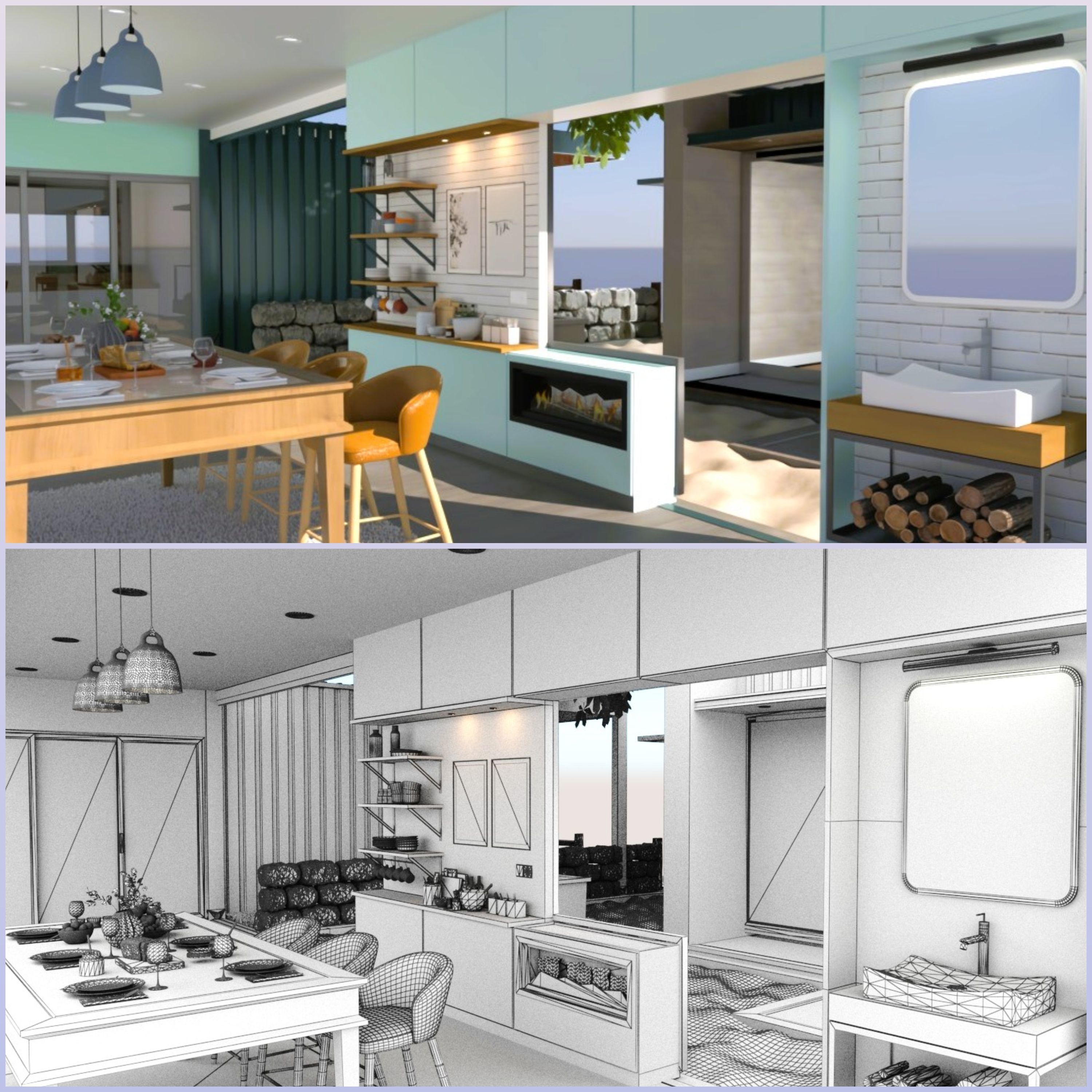 HOME DESIGN SHIPPING CONTAINER INTERIOR AND EXTERIOR free 3D model ...