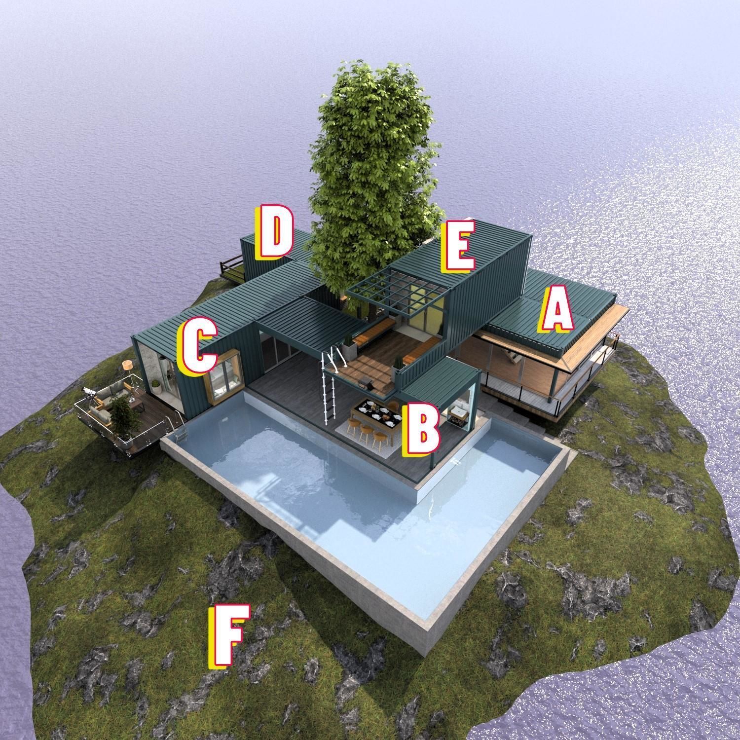 HOME DESIGN SHIPPING CONTAINER INTERIOR AND EXTERIOR free 3D model ...