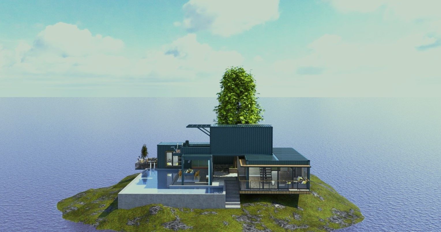 HOME DESIGN SHIPPING CONTAINER INTERIOR AND EXTERIOR free 3D model ...