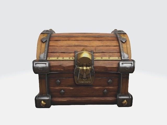 3D model low-poly treasure chest VR / AR / low-poly | CGTrader