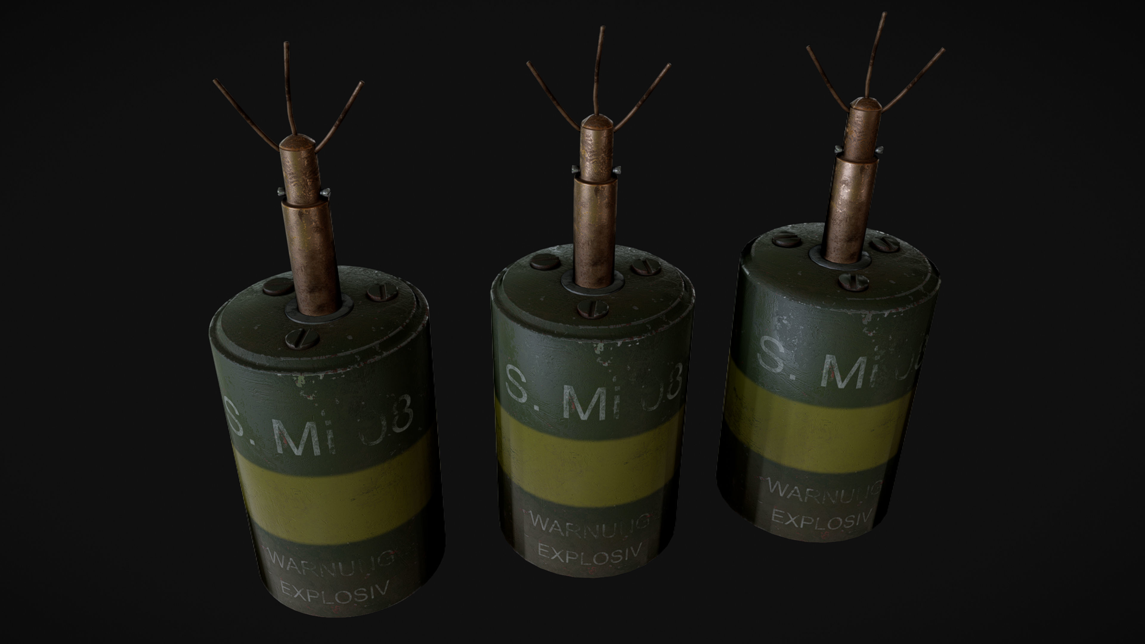 German WW2 Mine Pack 3D Model Collection | CGTrader