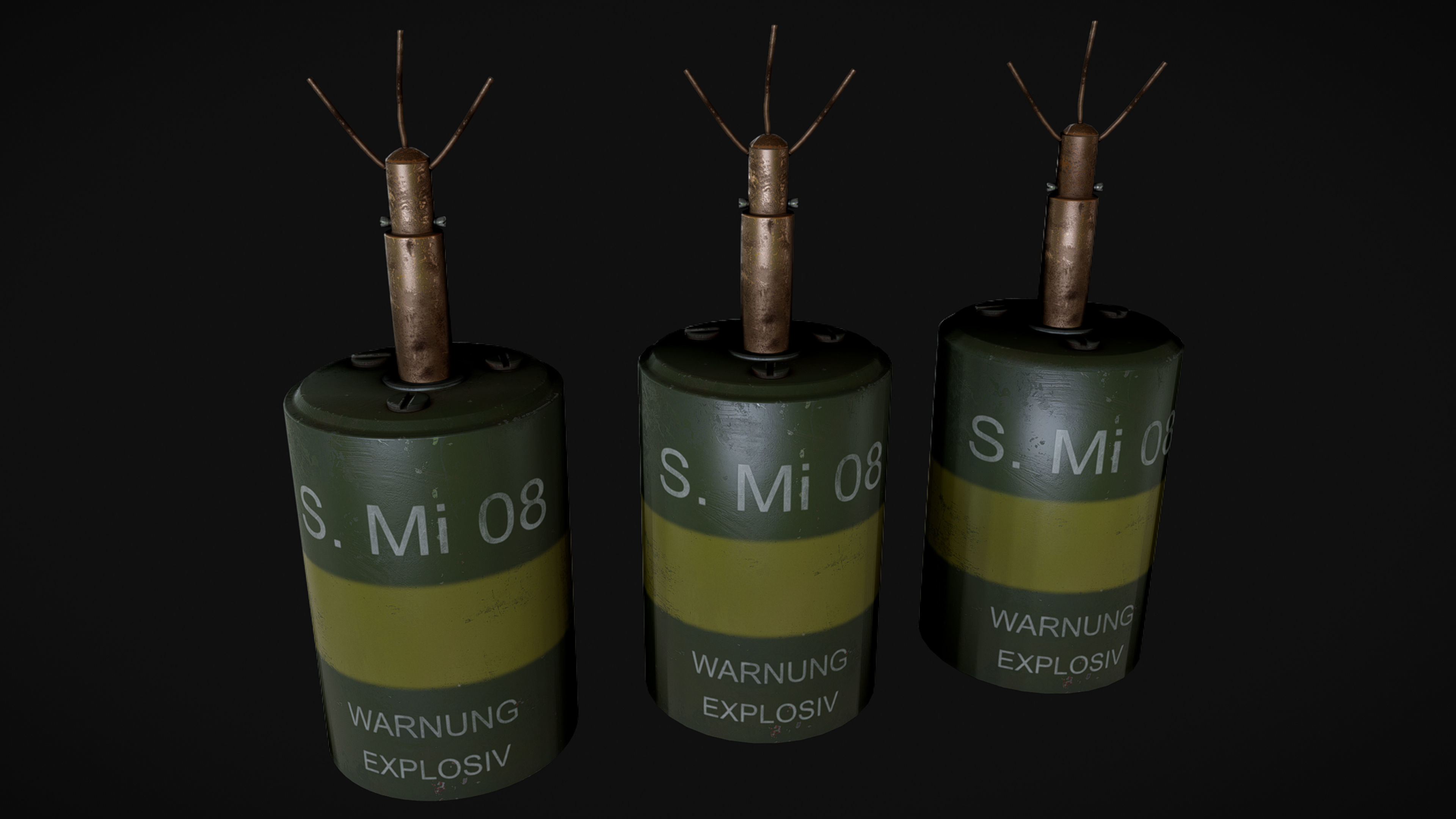 German WW2 Mine Pack 3D Model Collection | CGTrader