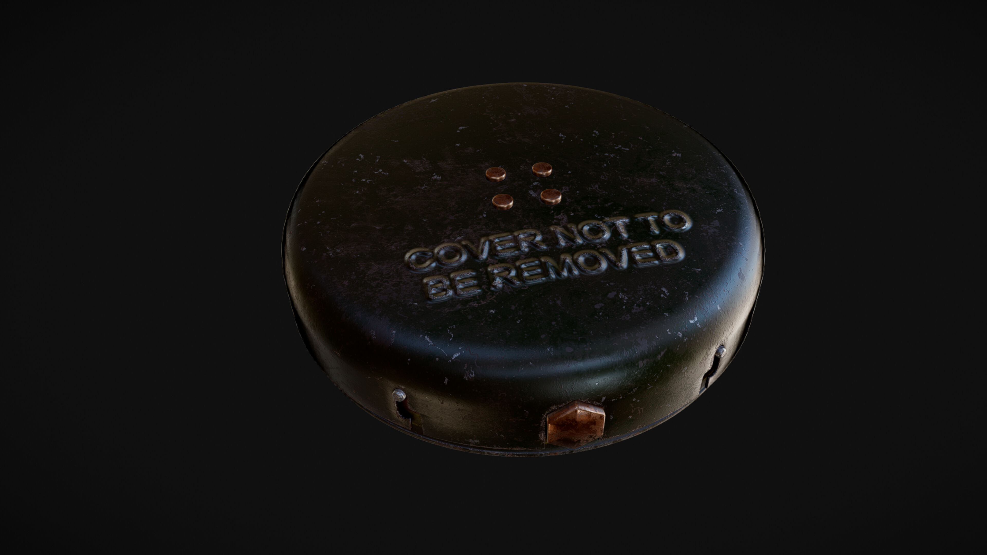 British Mk2 Anti-Tank Mine 3D model | CGTrader