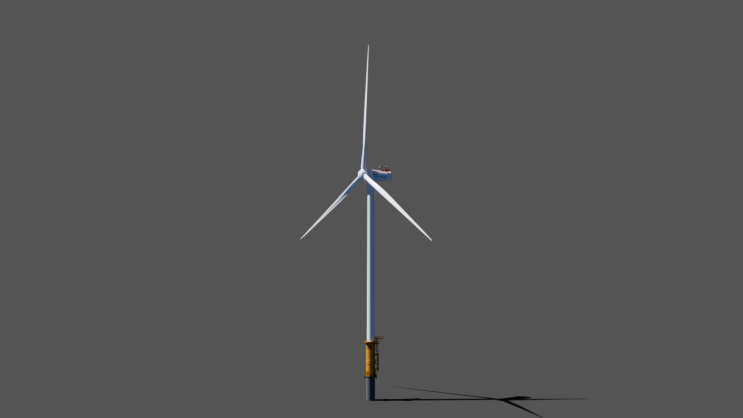 Offshore wind turbine 235 m radius free 3D model | CGTrader