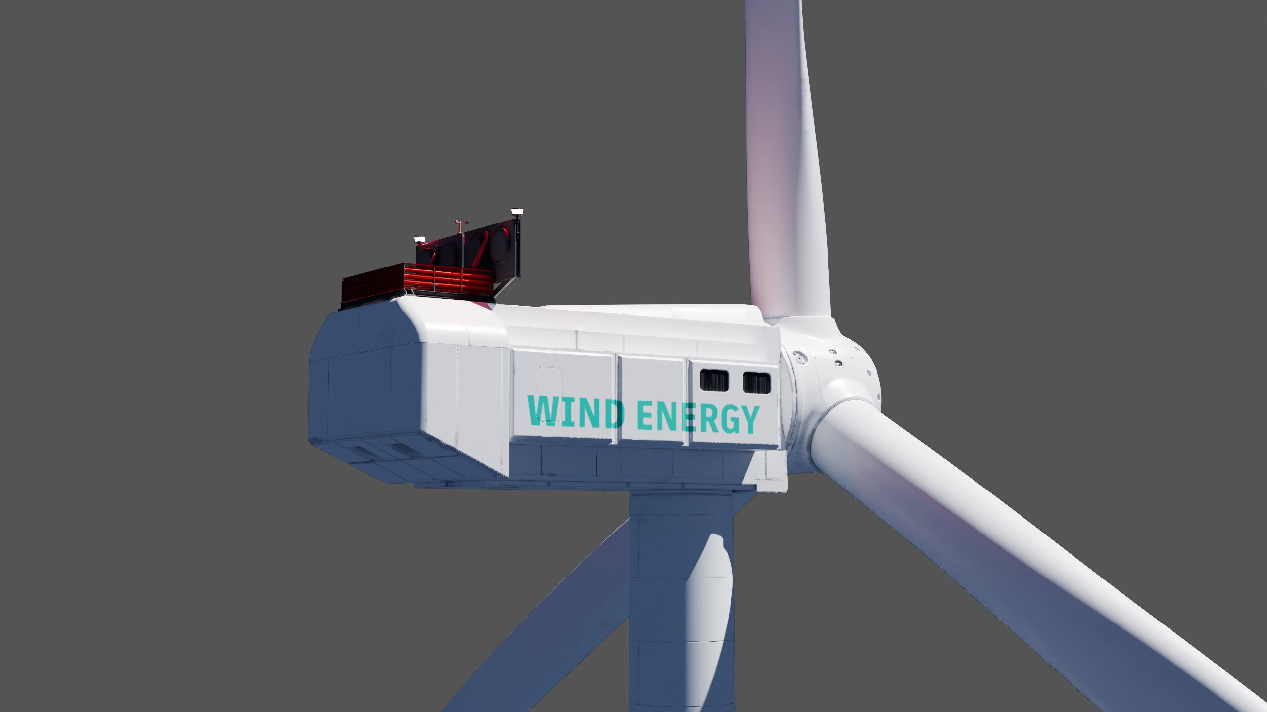 Offshore wind turbine 235 m radius free 3D model | CGTrader