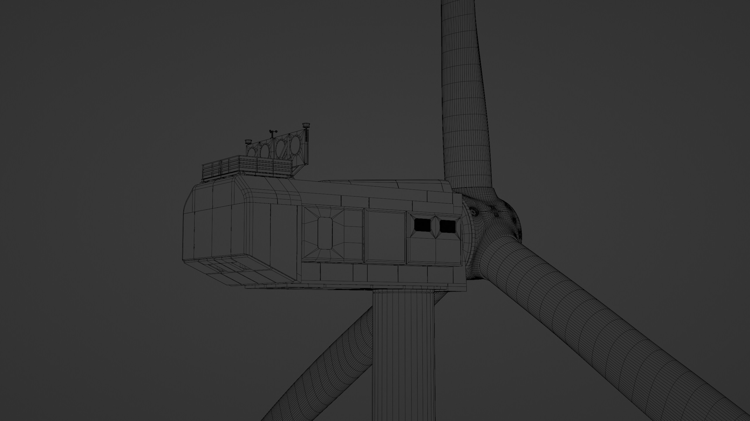 Offshore wind turbine 235 m radius free 3D model | CGTrader
