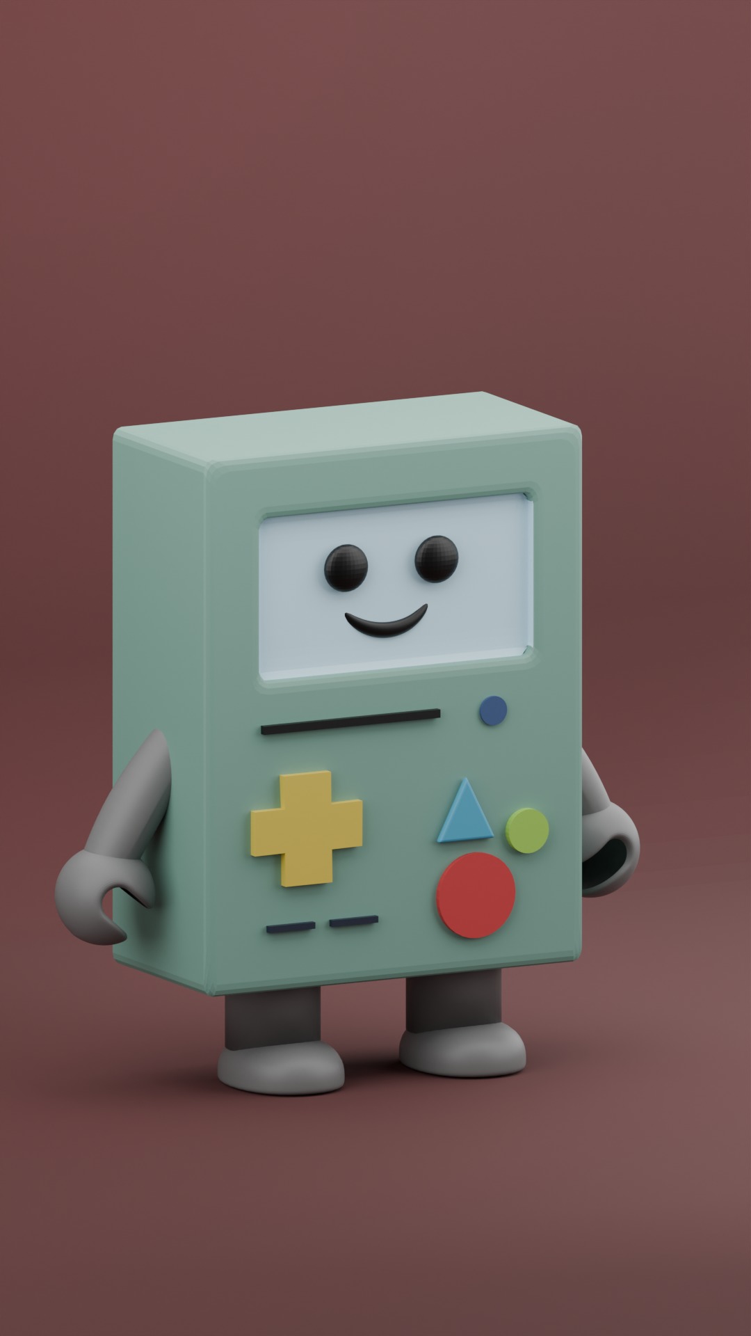 Cute cartoon Bmo free VR / AR / low-poly 3D model | CGTrader