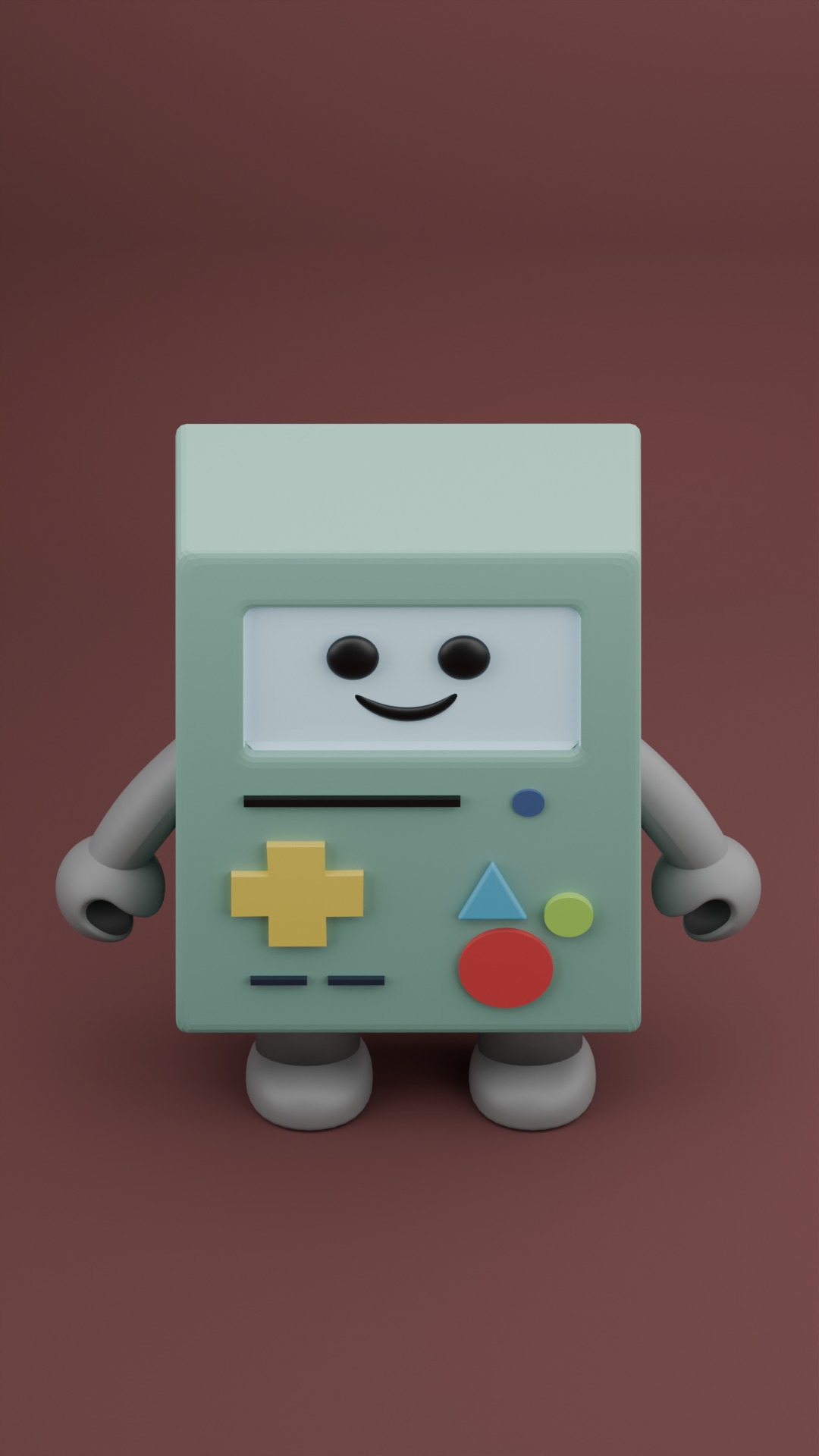 Cute cartoon Bmo free VR / AR / low-poly 3D model | CGTrader