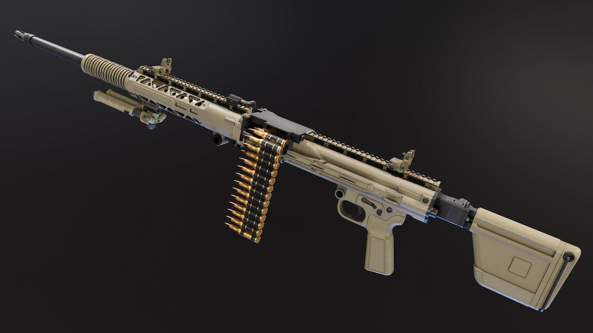 3D model REAPR Machine Gun VR / AR / low-poly | CGTrader