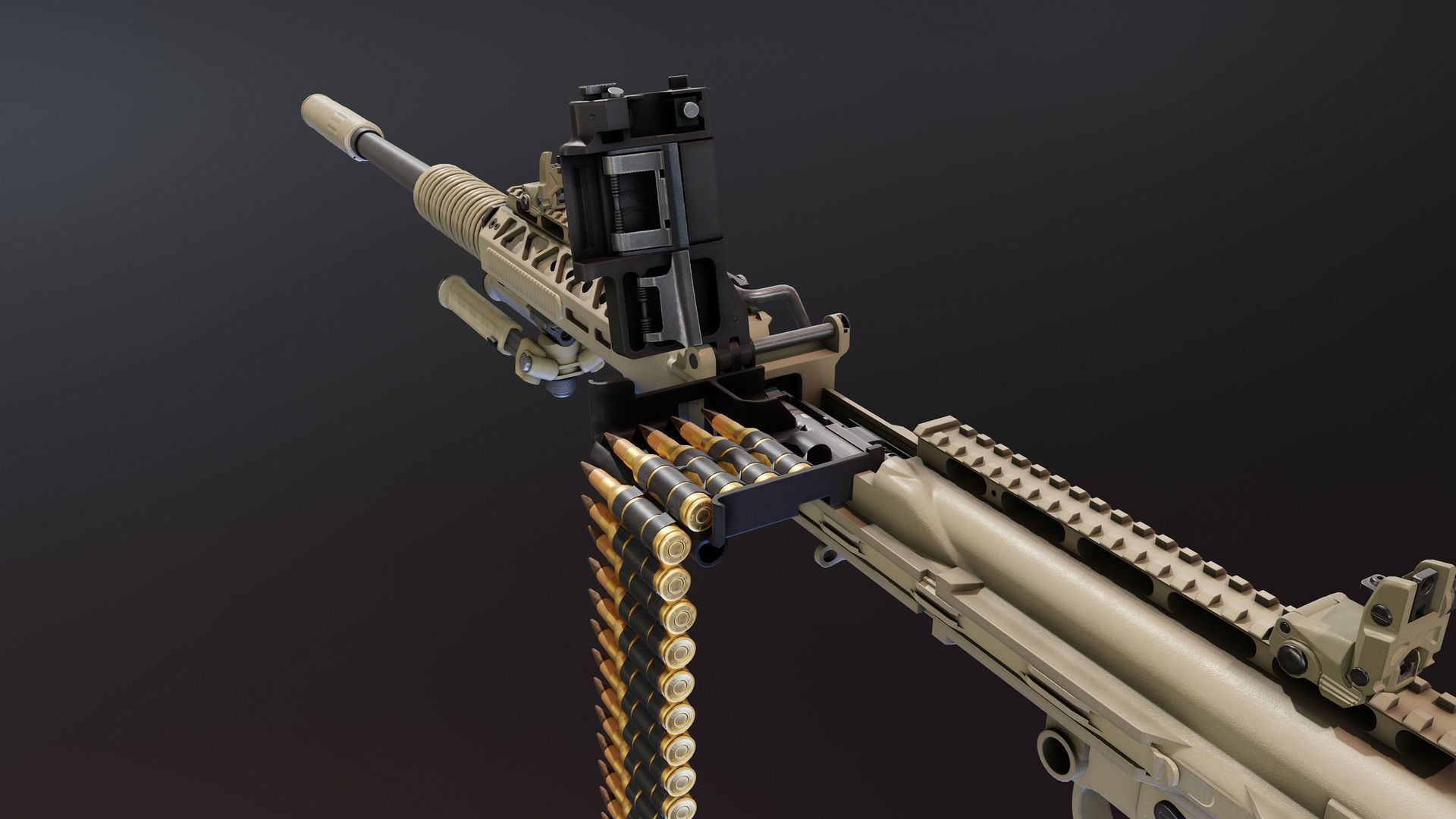 3D model REAPR Machine Gun VR / AR / low-poly | CGTrader