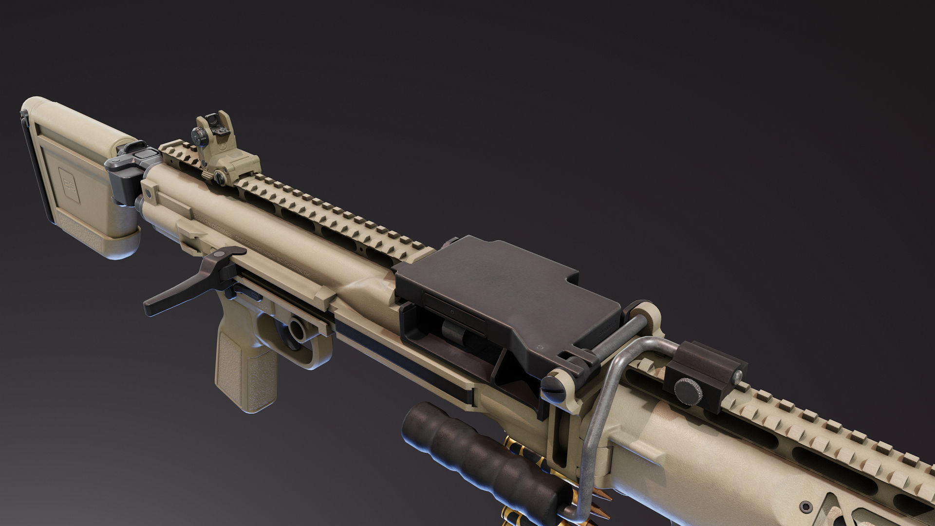 3D model REAPR Machine Gun VR / AR / low-poly | CGTrader