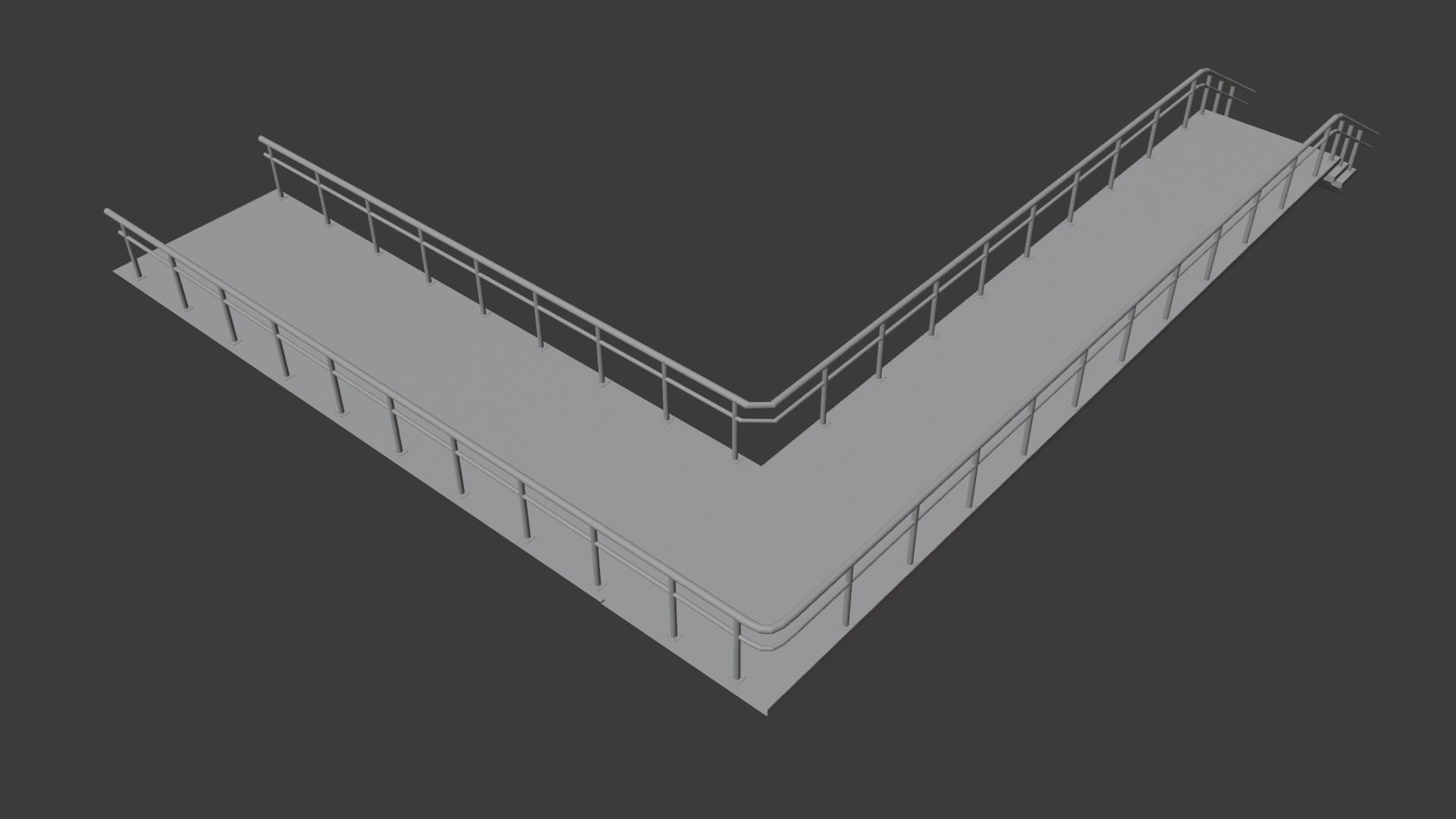 Industrial Bridge with Stairs-Rust Textured free 3D model | CGTrader