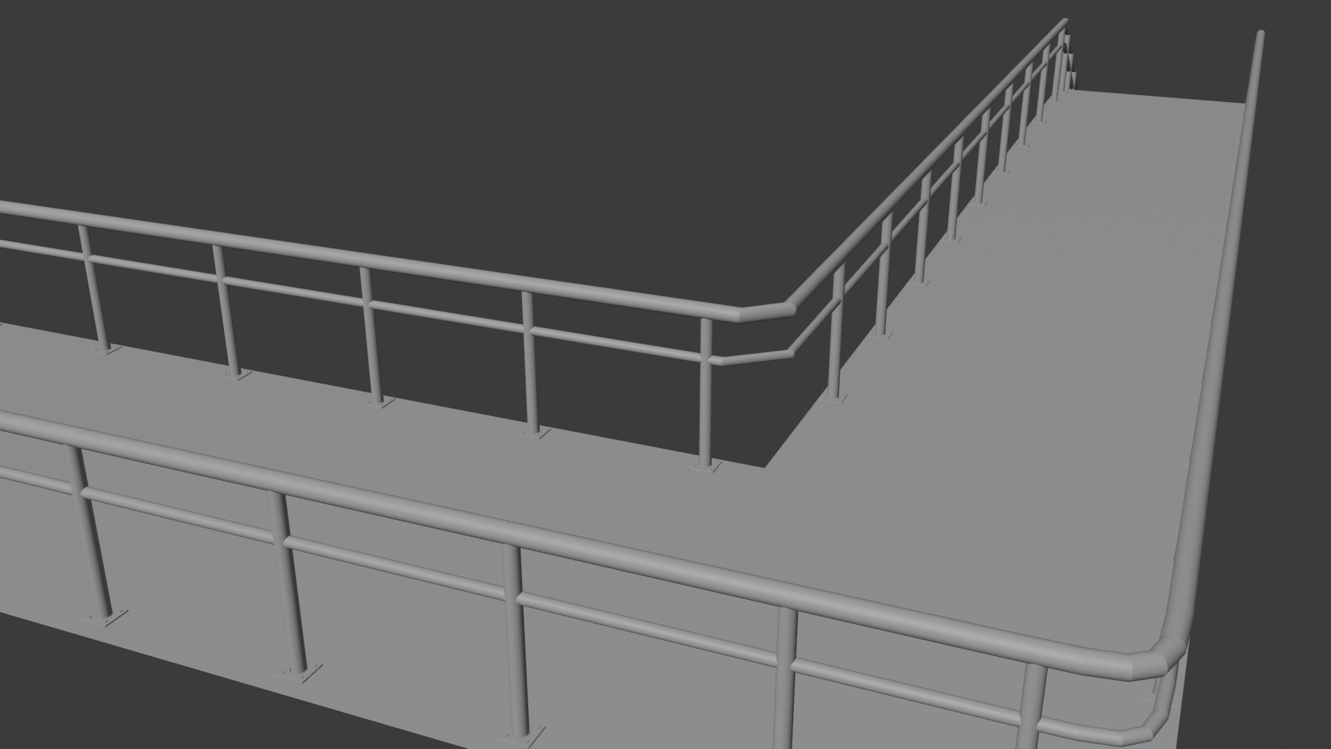 Industrial Bridge with Stairs-Rust Textured free 3D model | CGTrader