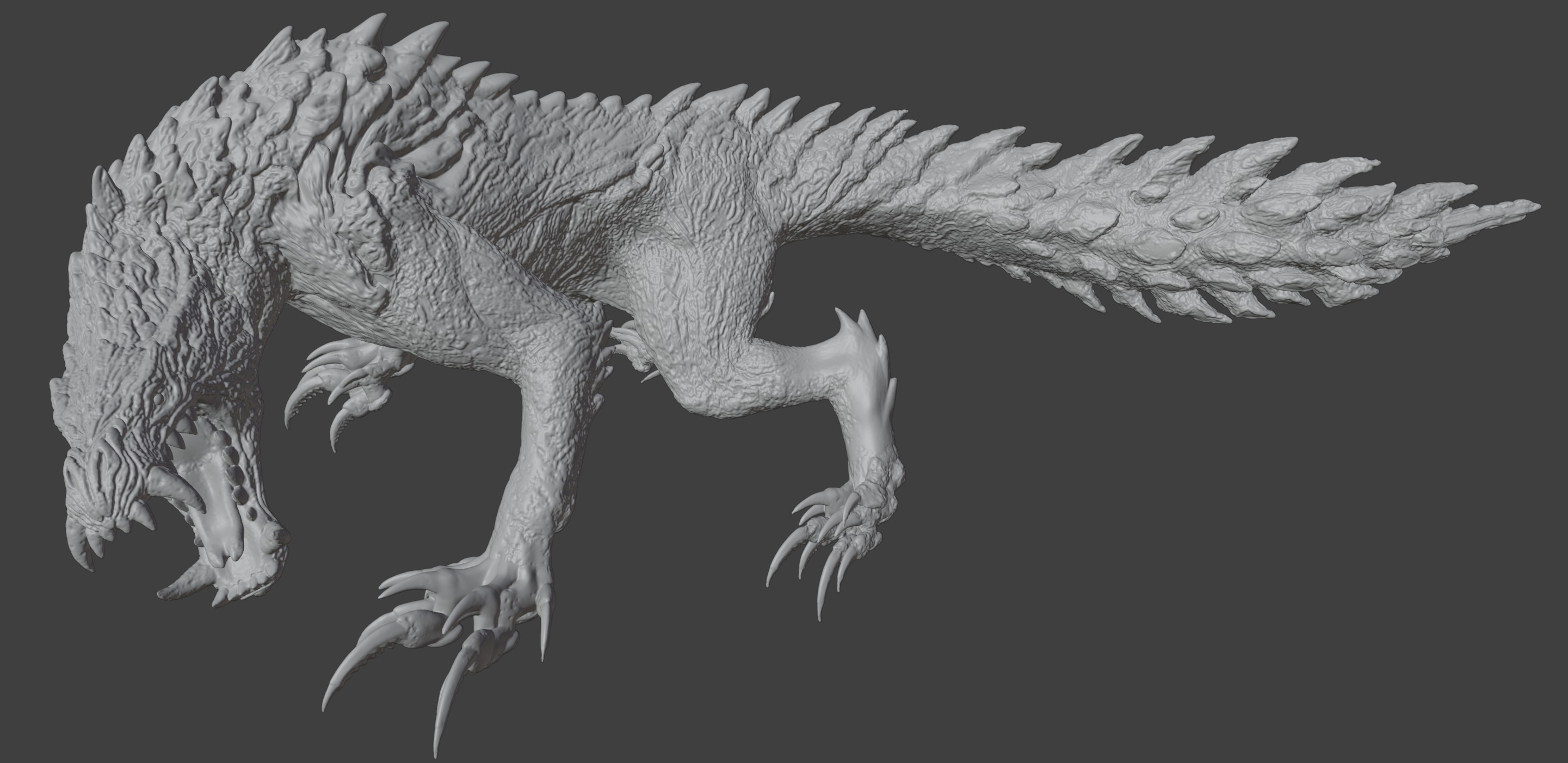 Ebony Odogaron - Monster Hunter World 3D model 3D printable | CGTrader
