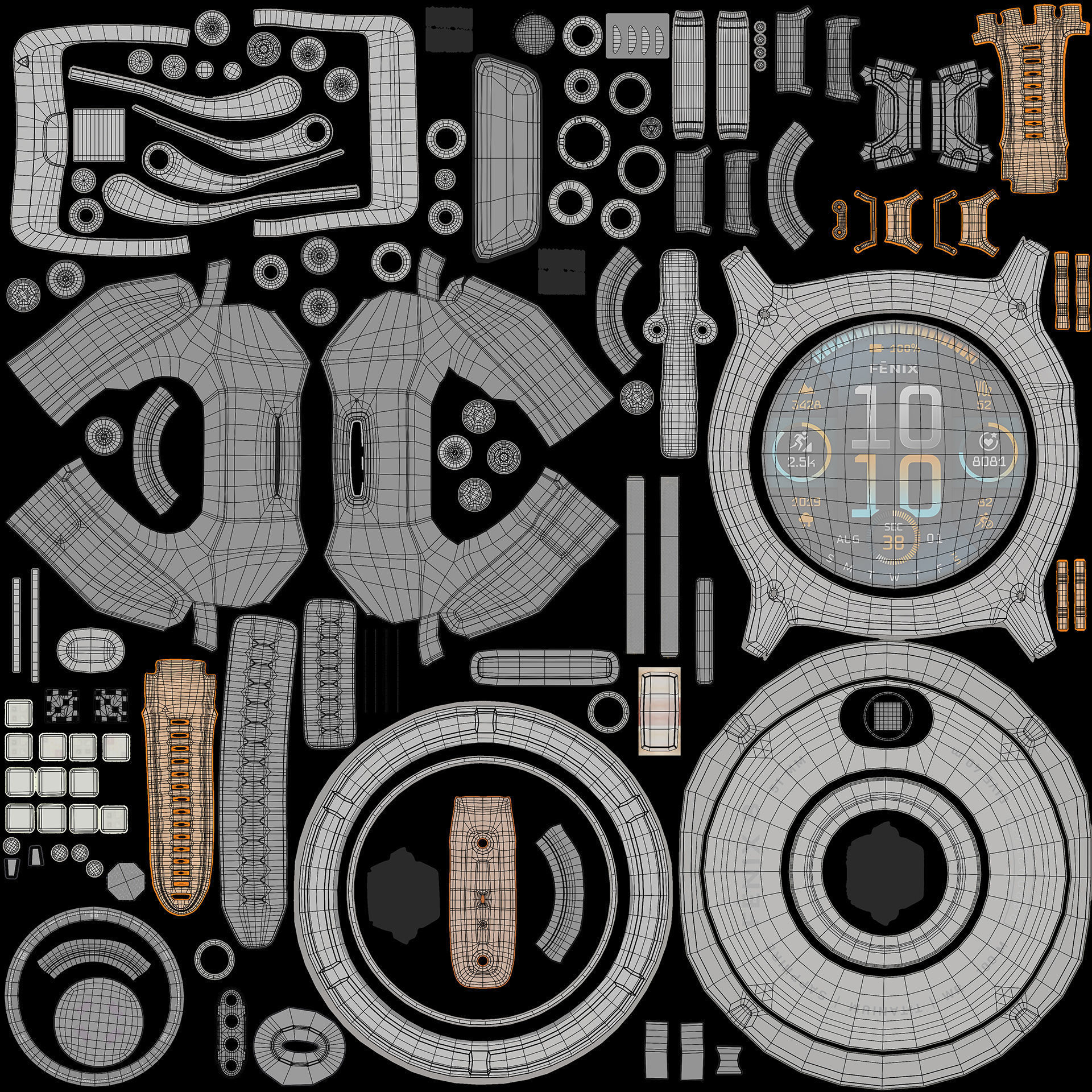 Garmin Fenix 8 3D model animated rigged | CGTrader