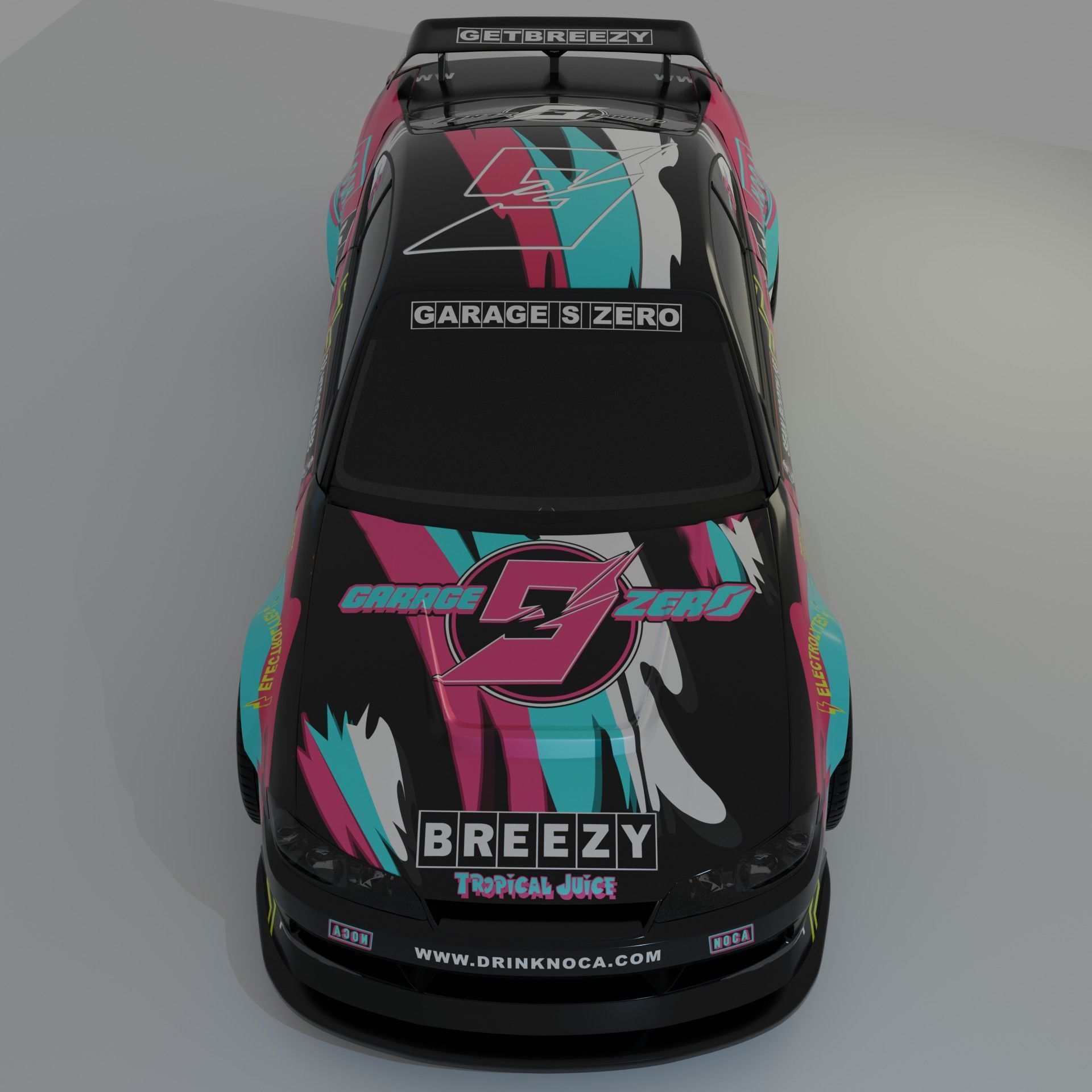 Breezy S15 Drift Car Rigged free 3D model rigged | CGTrader