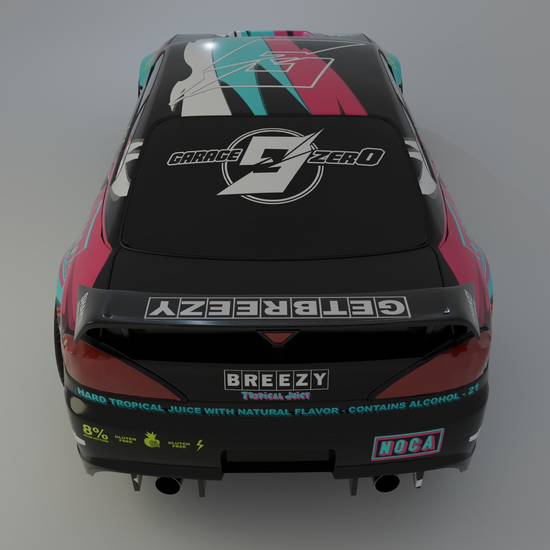 Breezy S15 Drift Car Rigged free 3D model rigged | CGTrader