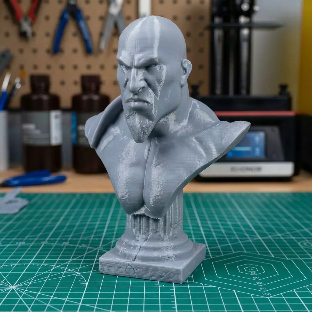 CRATOS BUST GOD OF WAR 3D model 3D printable | CGTrader