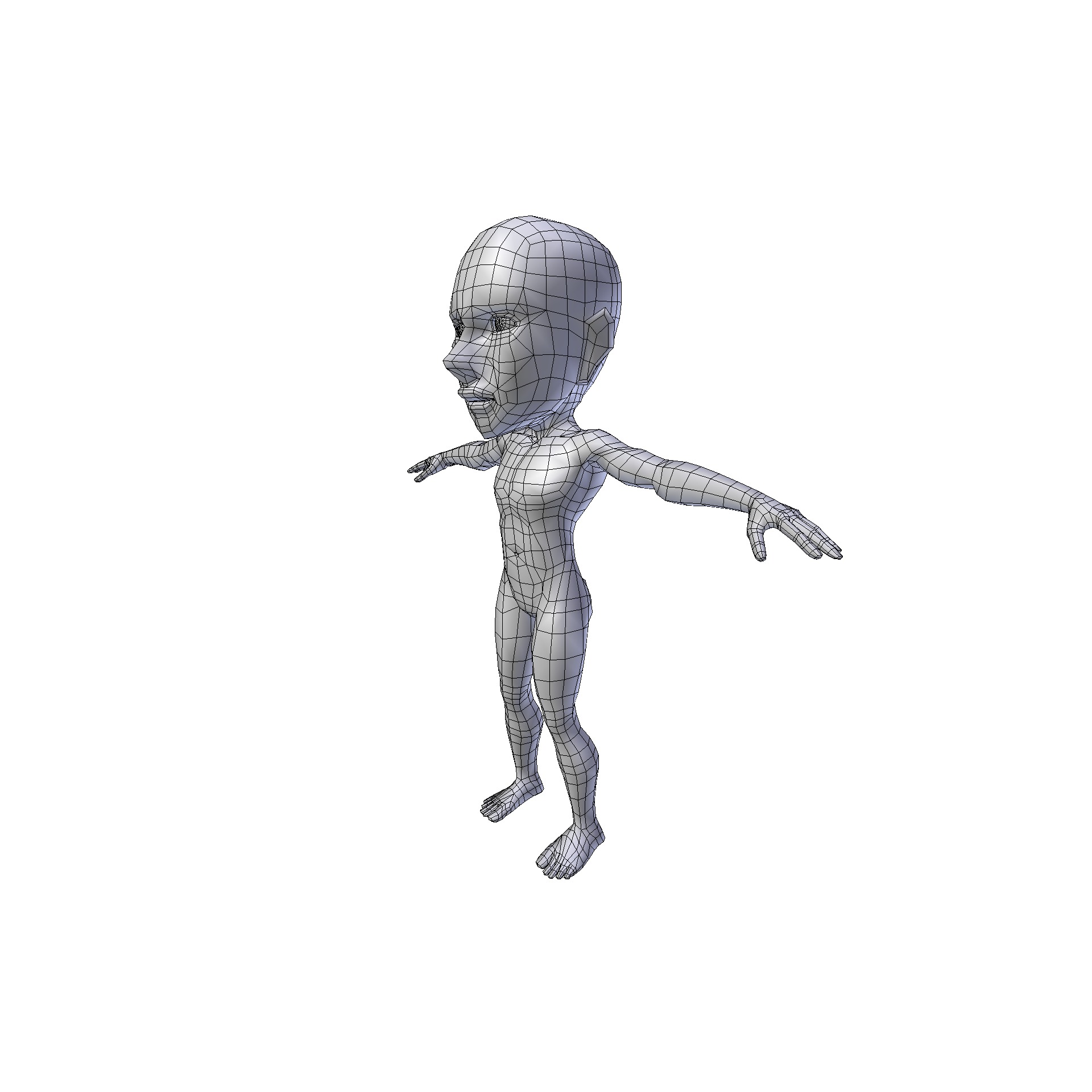 3D model Anime Boy 0 87m basemesh VR / AR / low-poly | CGTrader