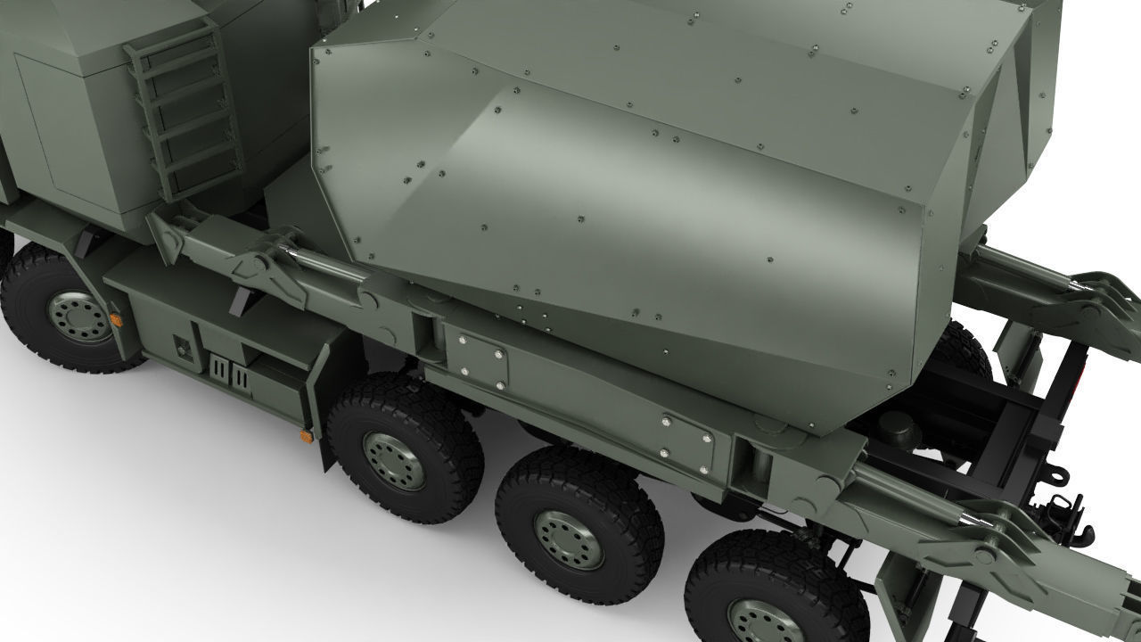 HX3 self propelled howitzer 3D model animated | CGTrader